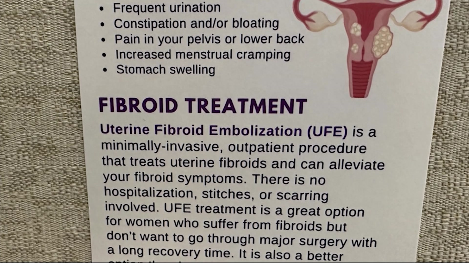 Bronx woman and her doctor warn of signs to watch for with fibroids