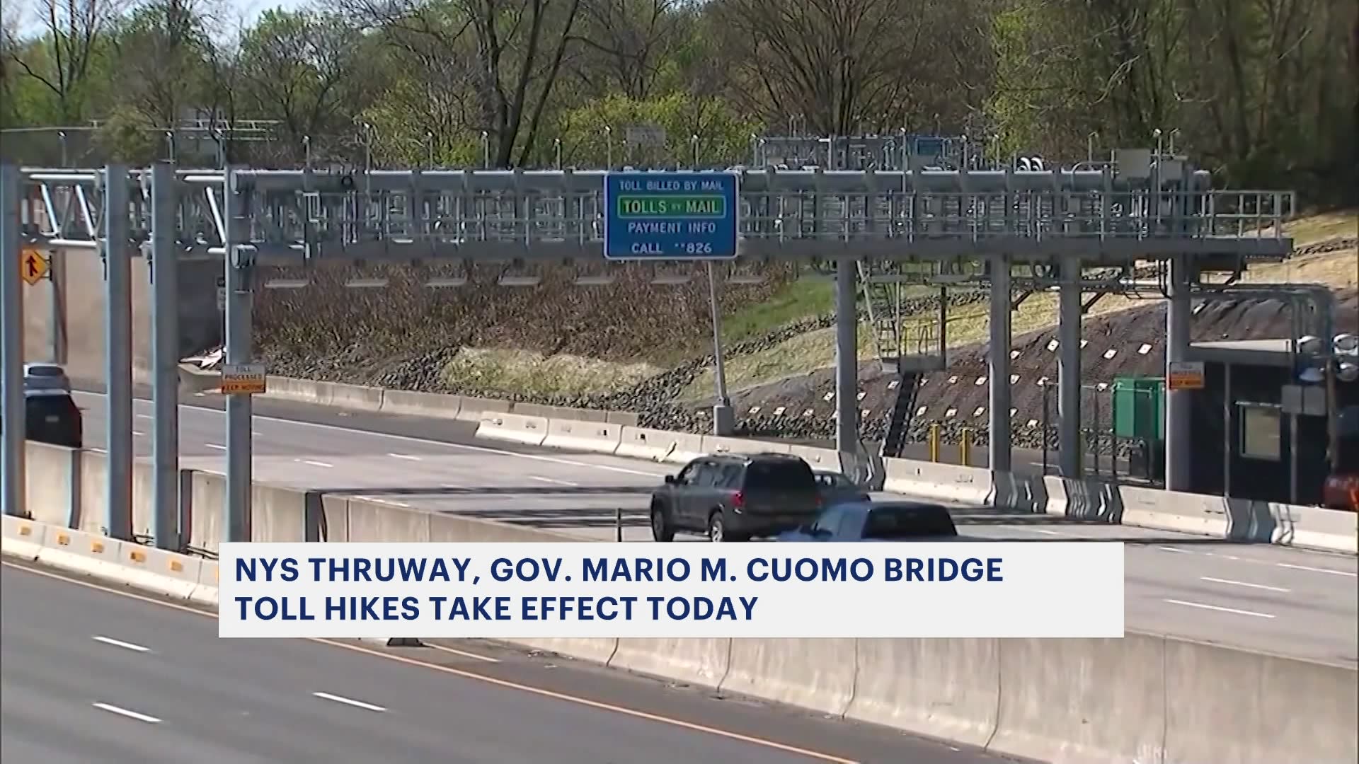 Tolls go up on New York State Thruway starting today
