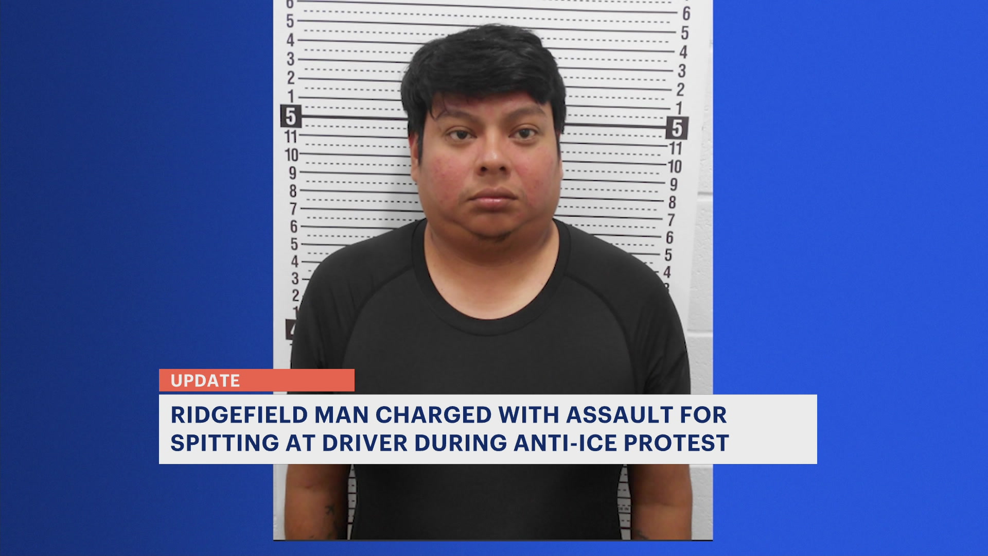 Ridgefield man charged in spitting incident at Fairview protest