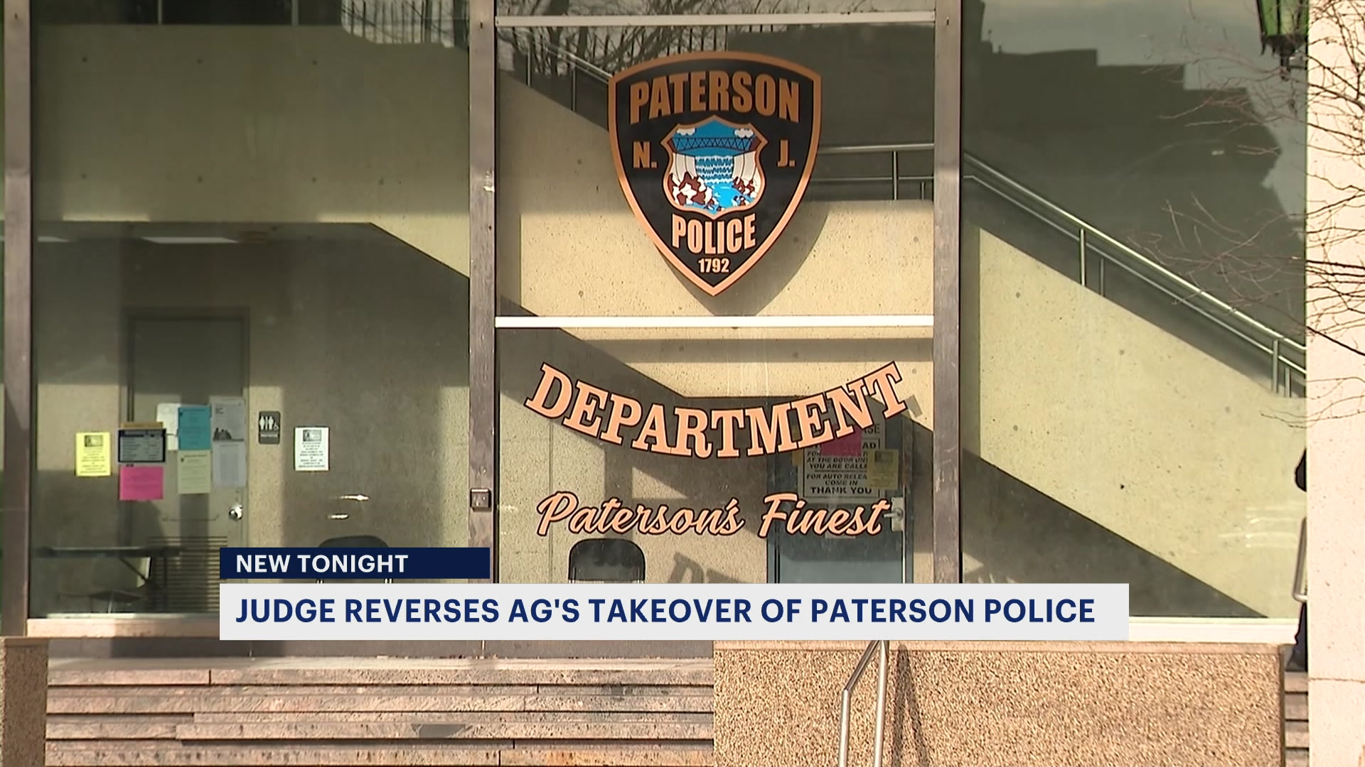 Judge reverses state's takeover of Paterson Police Department following ...