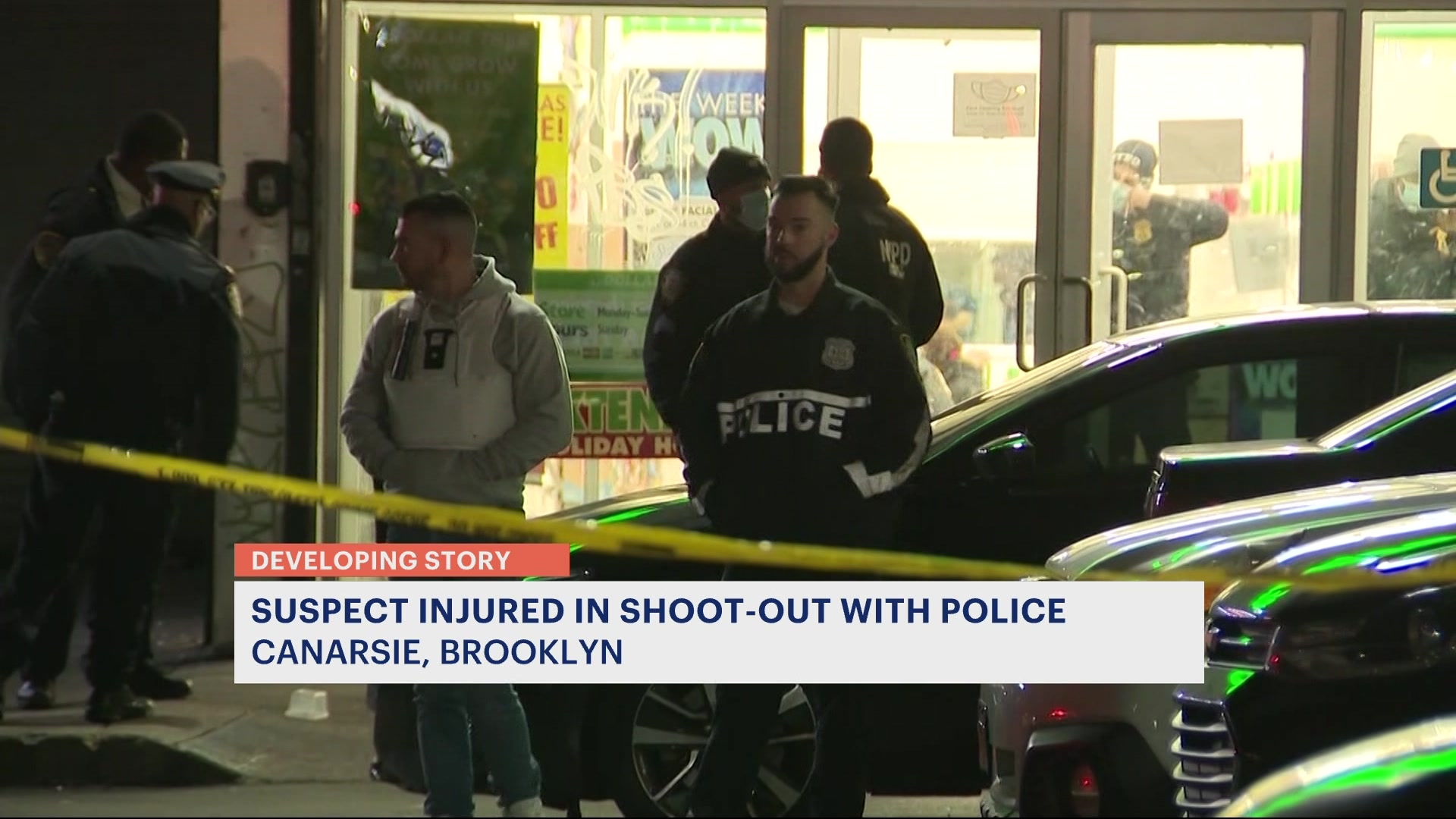 NYPD: Shootout at Brooklyn shopping center leaves suspect in critical ...