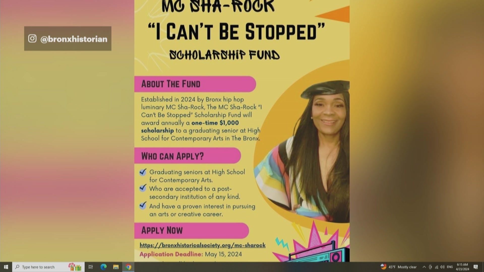 Bronx hip-hop star MC Sha-Rock, Bronx Historical Society offering ...