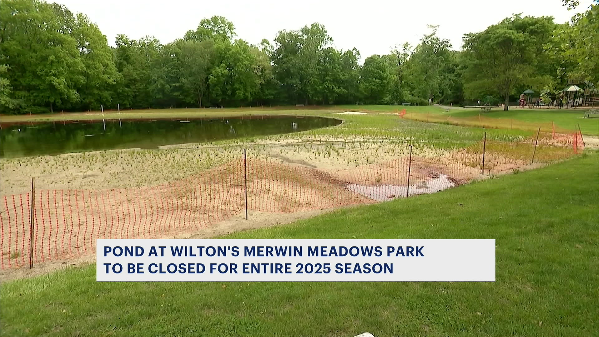 Pond at Wilton’s Merwin Meadows Park to be closed for entire 2025 season