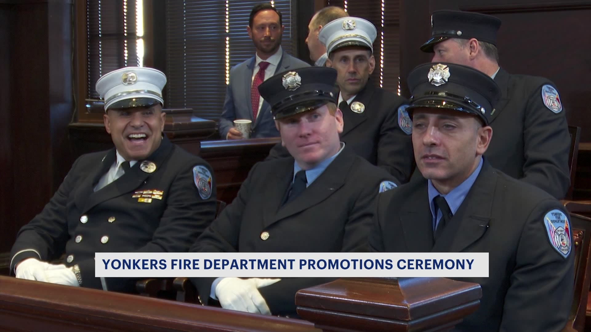 Yonkers fire department promotes 3 firefighters during ceremony