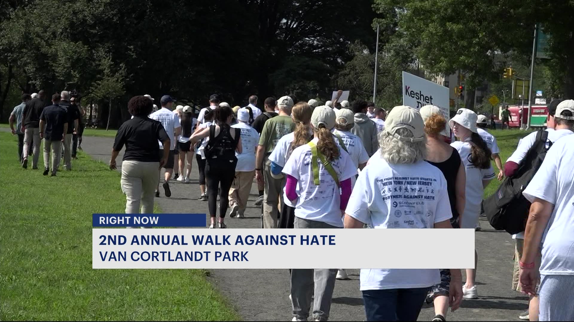 Dozens gather for ADL’s 2nd annual ‘Walk Against Hate’ in Van Cortlandt Park