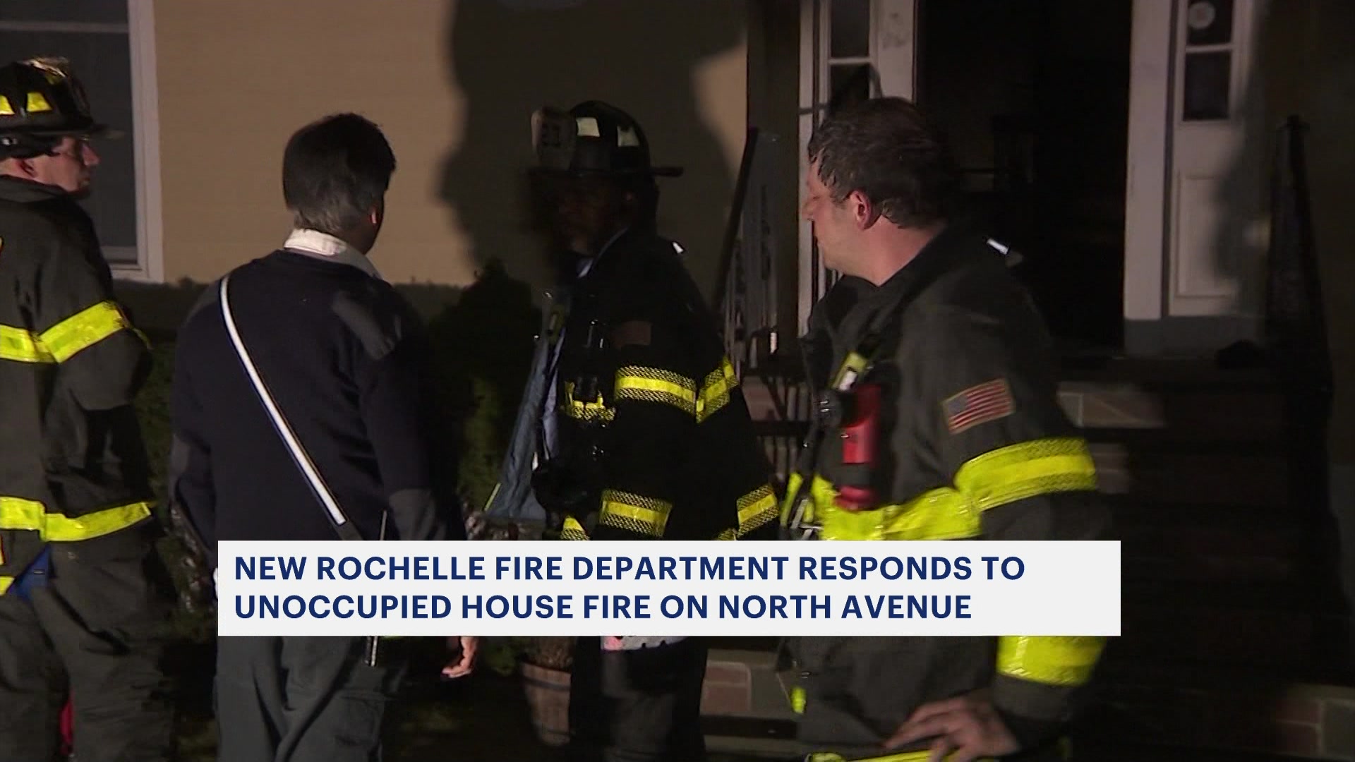 Firefighters respond to fire at unoccupied New Rochelle home
