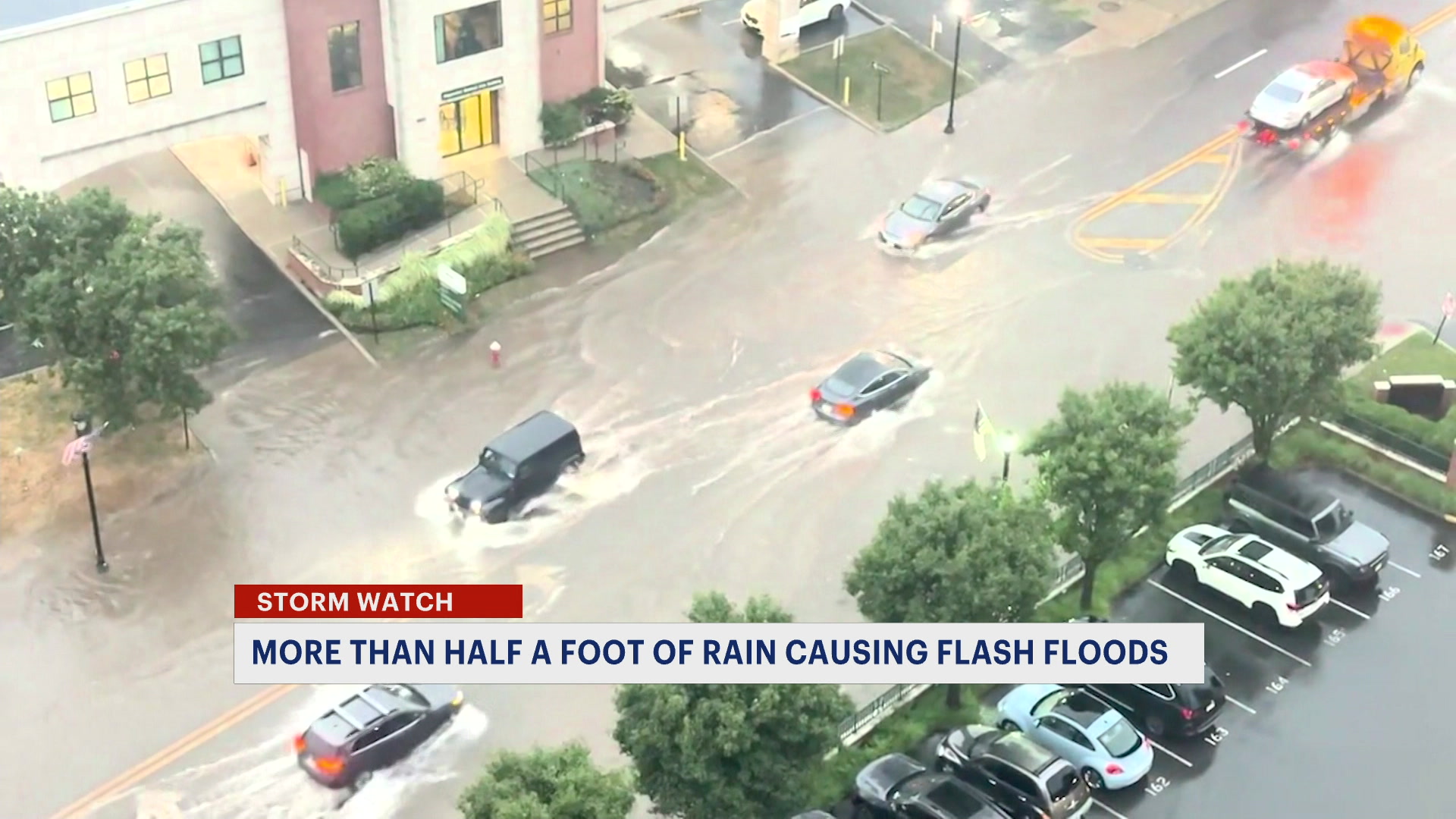 News 12 | New Jersey | Heavy Rain Causes Flooding Road Closures Around ...
