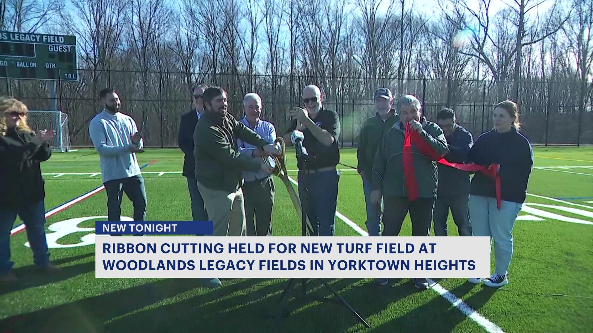 Ribbon-cutting ceremony held at unveiling of new Yorktown Heights turf ...