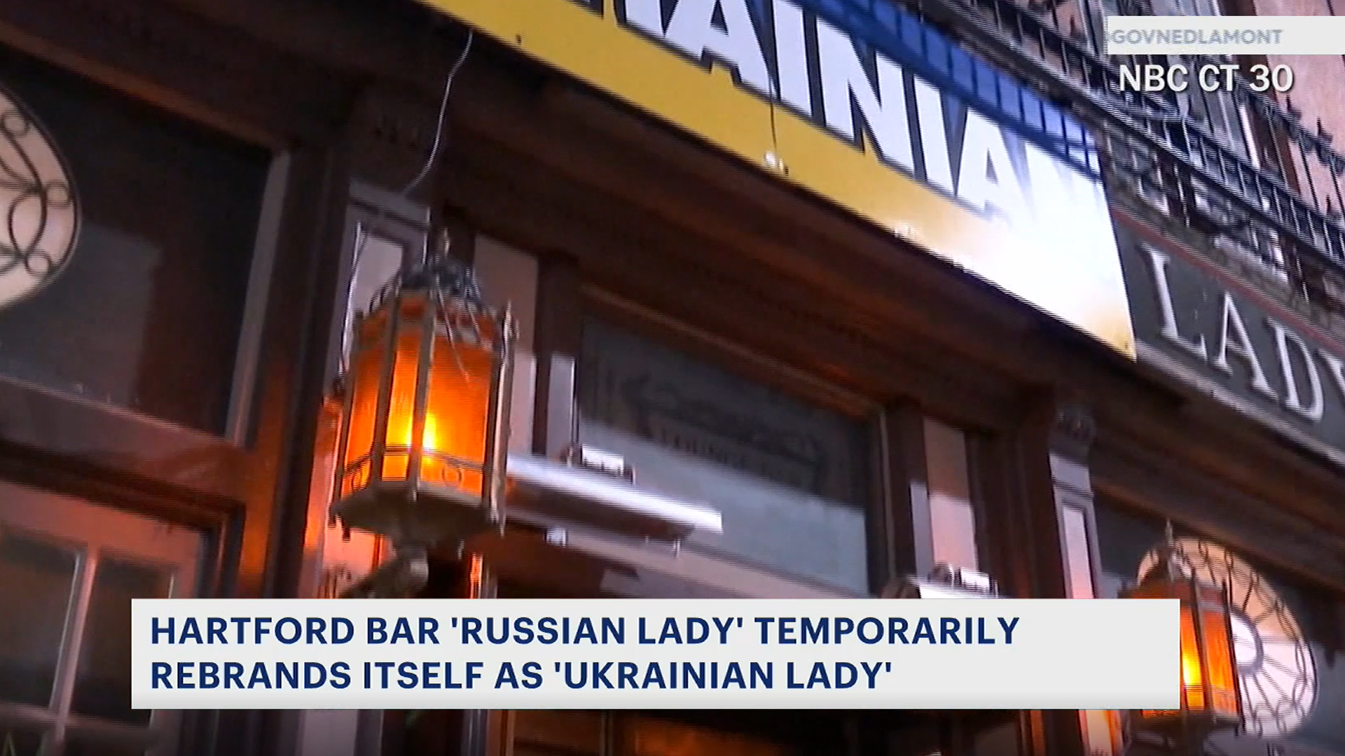 Hartford bar 'Russian Lady' temporarily rebrands itself as 'Ukrainian Lady'