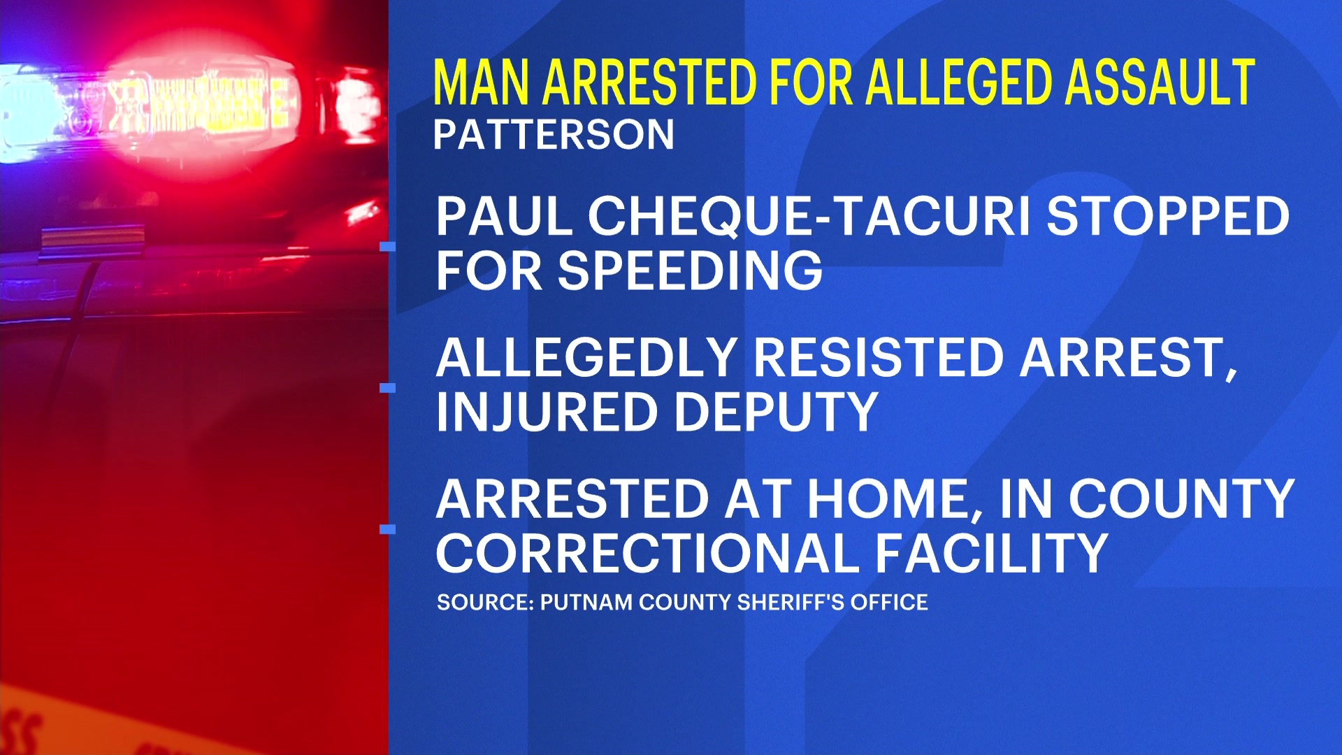 Patterson man accused of assaulting police officer