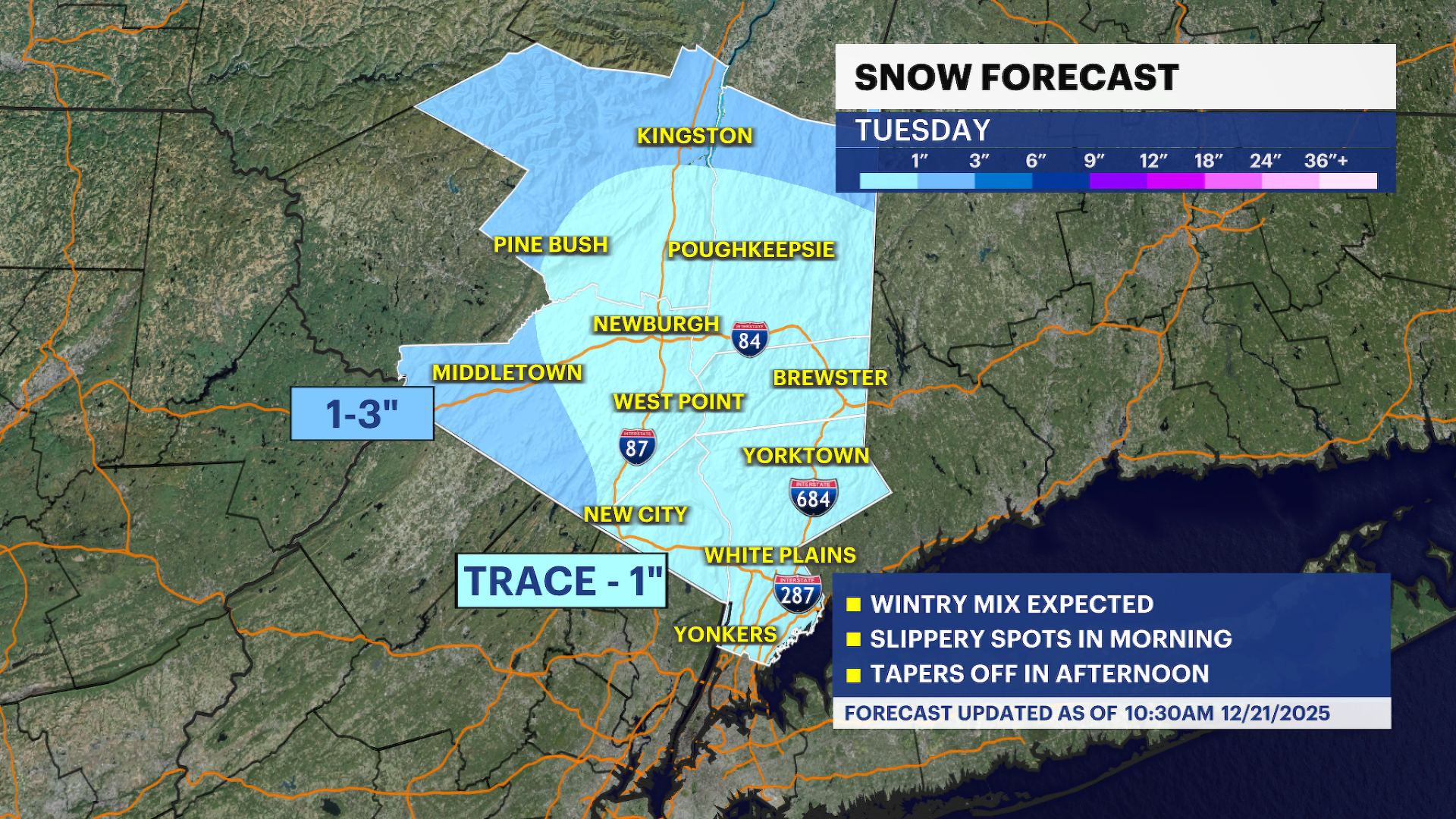 STORM WATCH: Cold and windy tonight in the Hudson Valley; snow showers ...