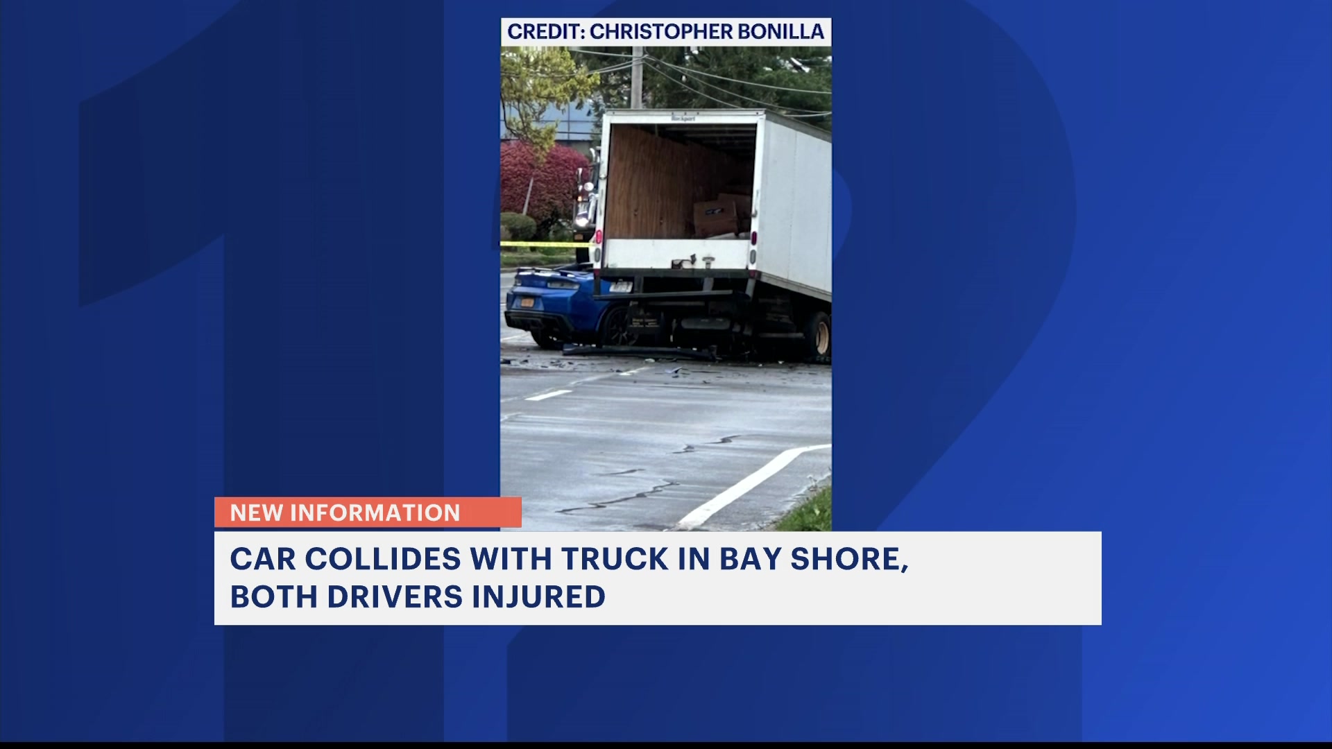 News 12 | Long Island | Police 2 Men Injured In Head On Bay Shore Crash