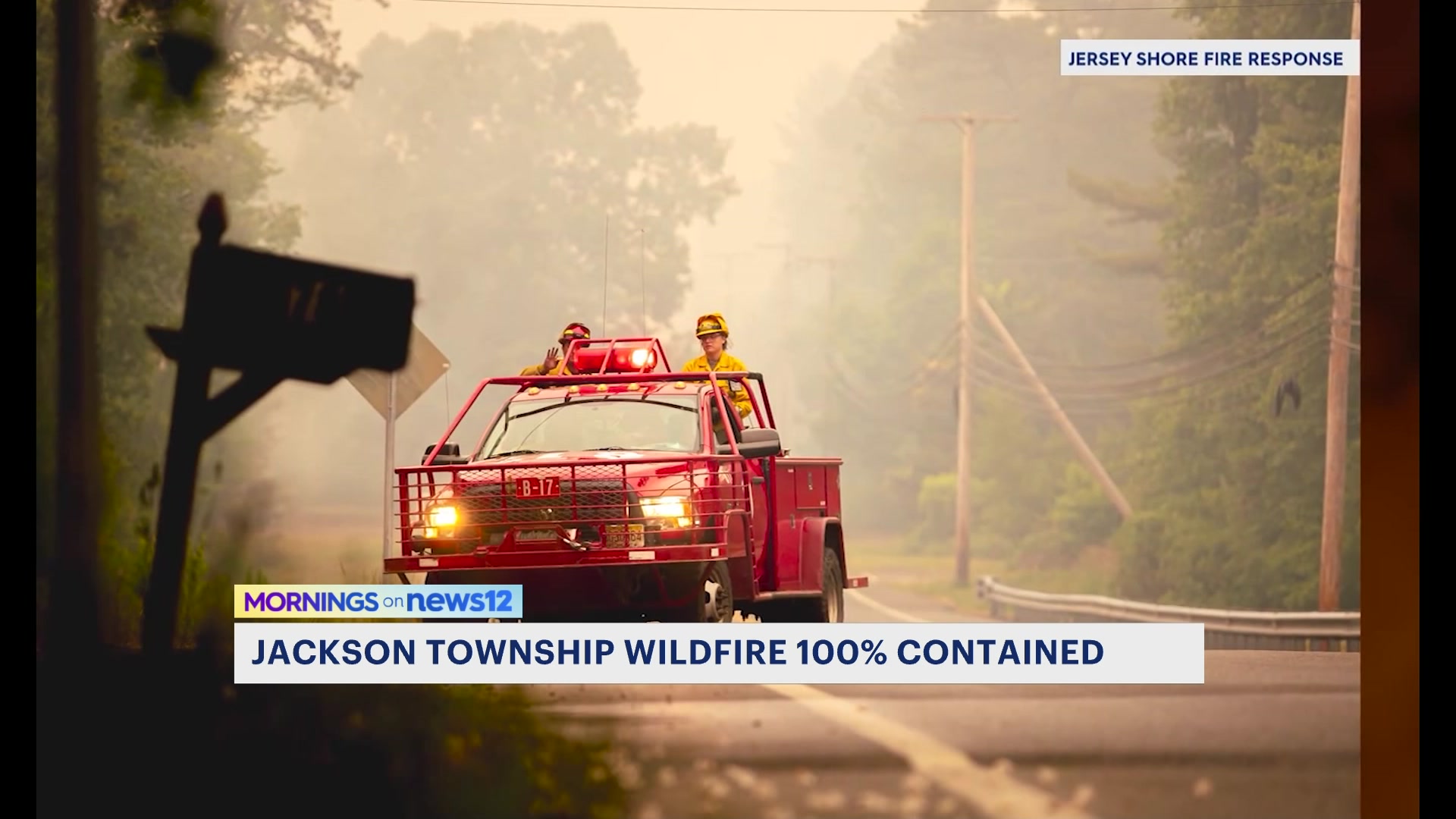 New Jersey Forest Fire Service: Glory wildfire in Jackson 100% contained