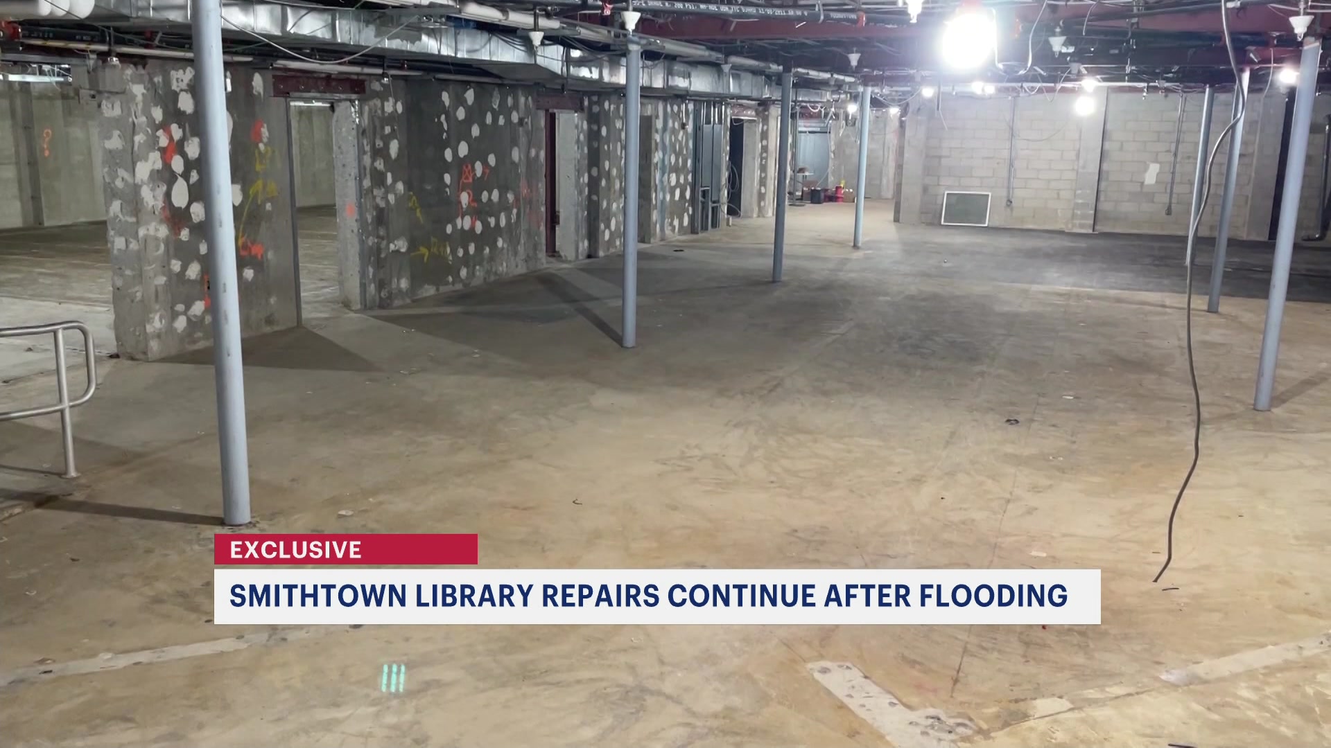 Smithtown library moving toward partial reopening following August flood