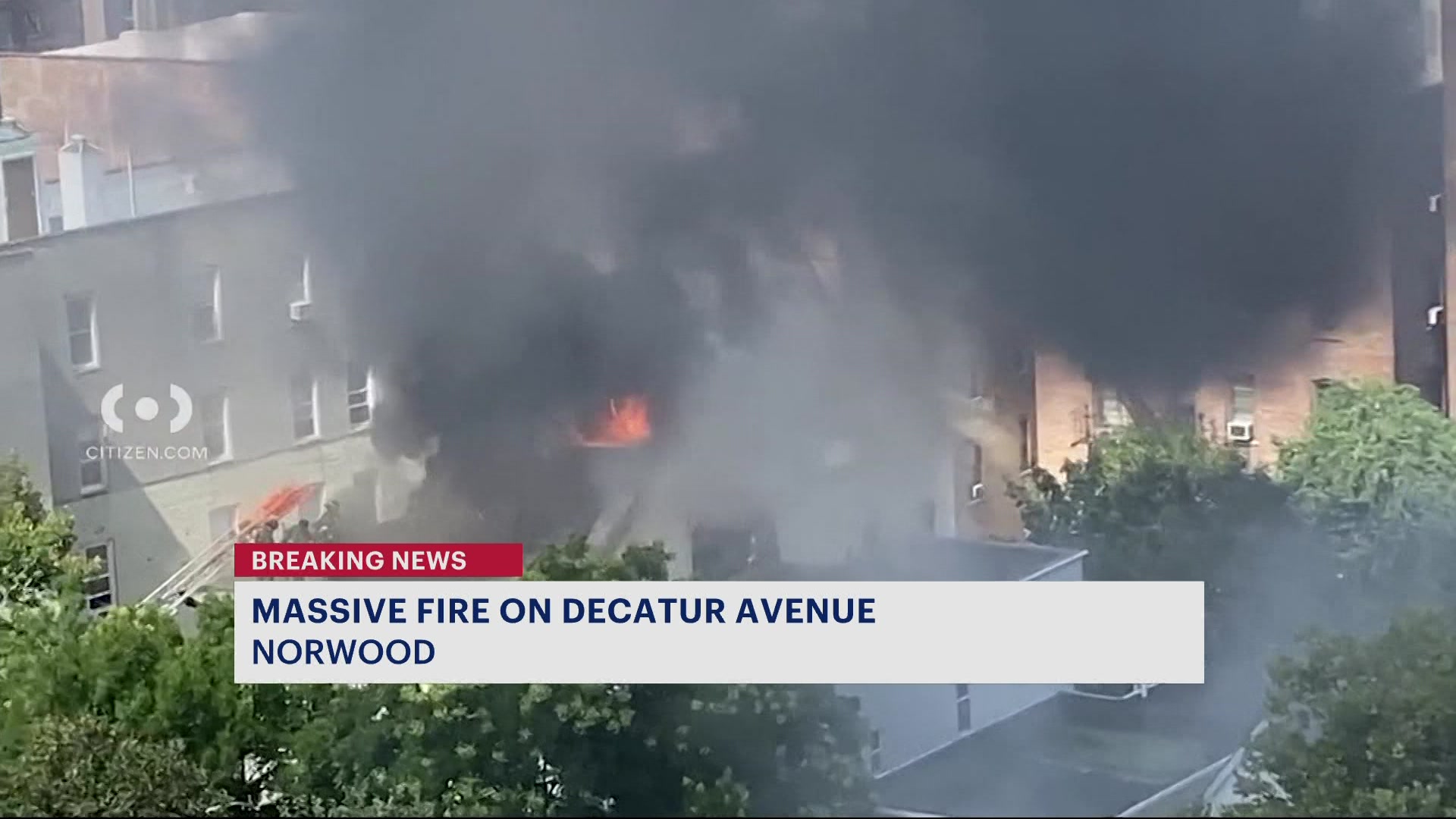 News 12 | Long Island | Firefighters Battle Massive Fire On Decatur ...