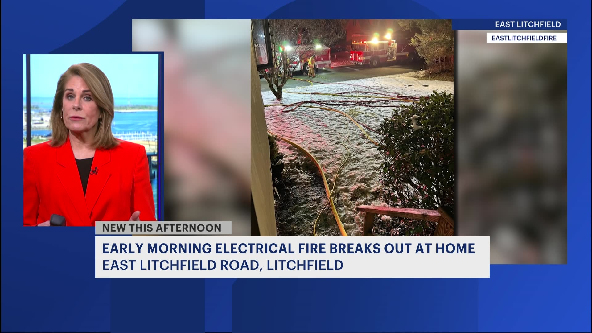 Electrical fire breaks out in Litchfield home; no injuries