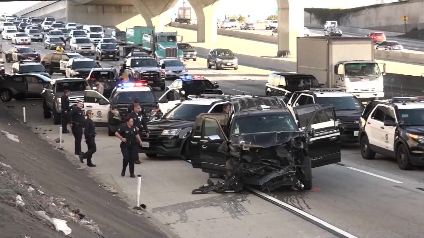 California authorities: Man led police on chase in stolen hearse that ...
