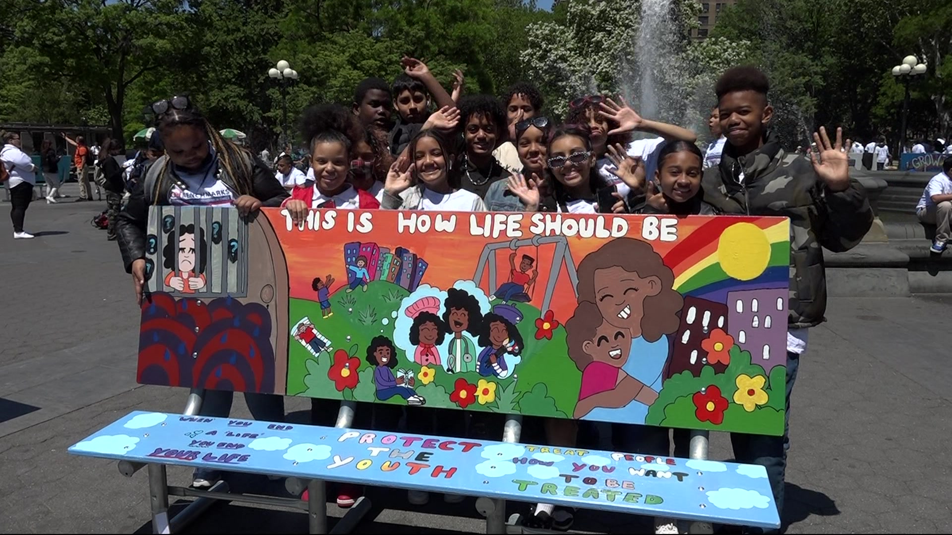 Students from 30 NYC schools designing park bench murals to raise ...