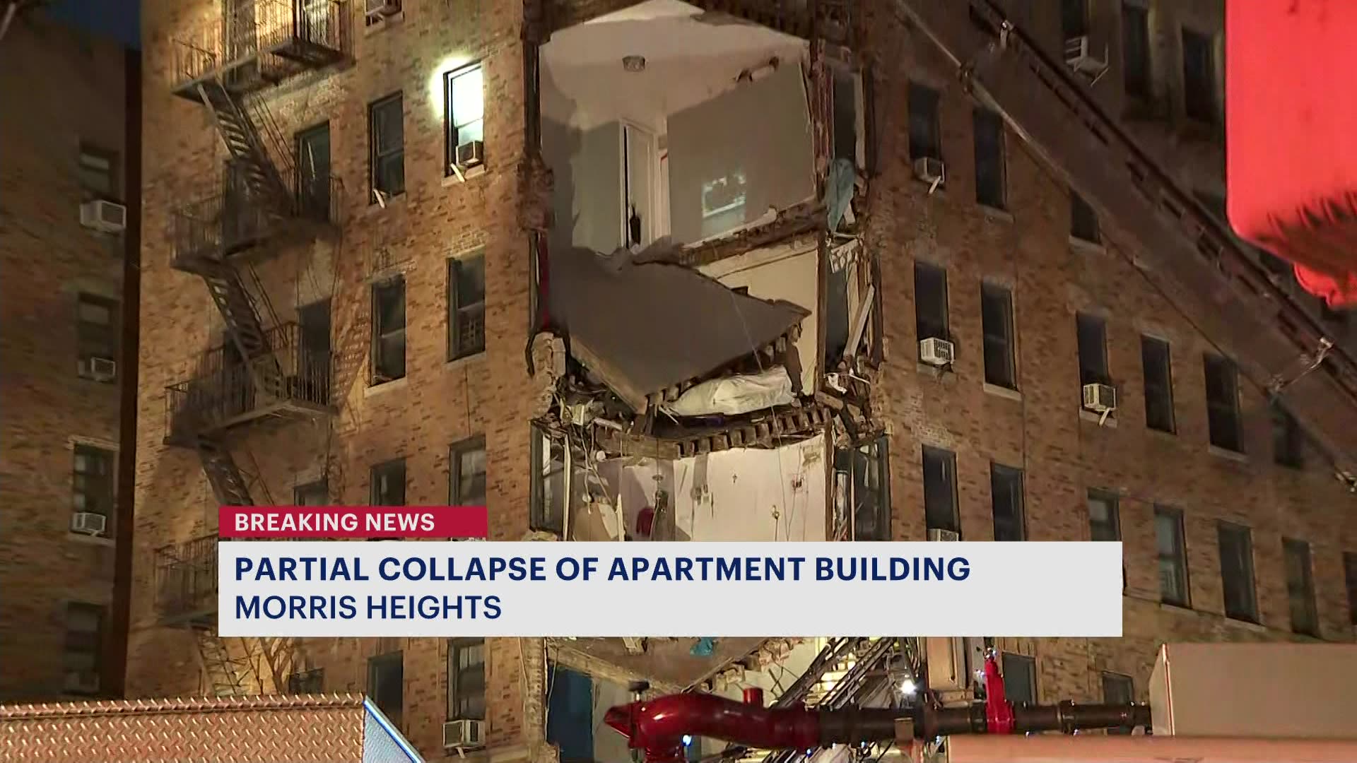 FDNY: 7-story building partially collapses on Billingsley Terrace
