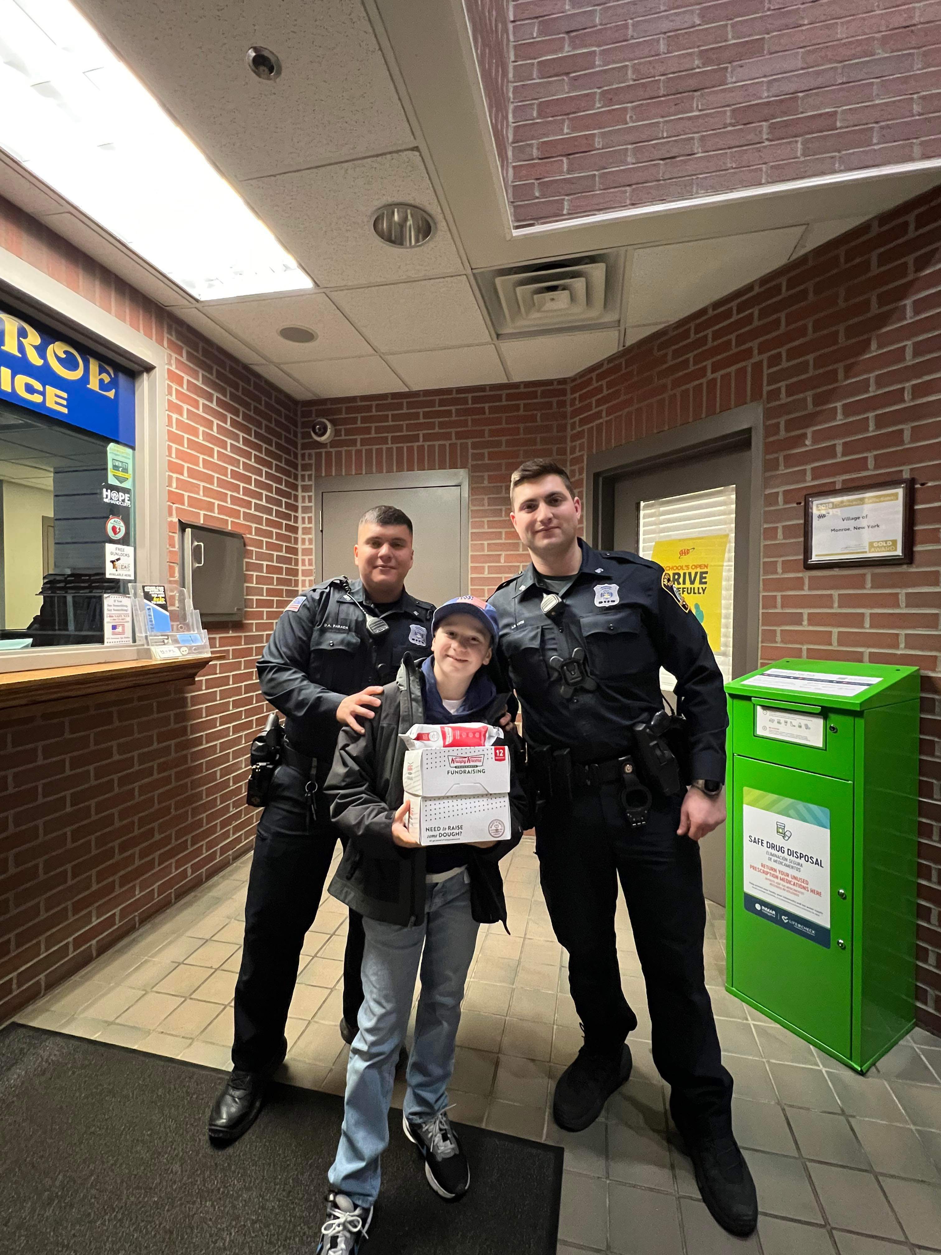 10-year-old given surprise donation by Village of Monroe police officer