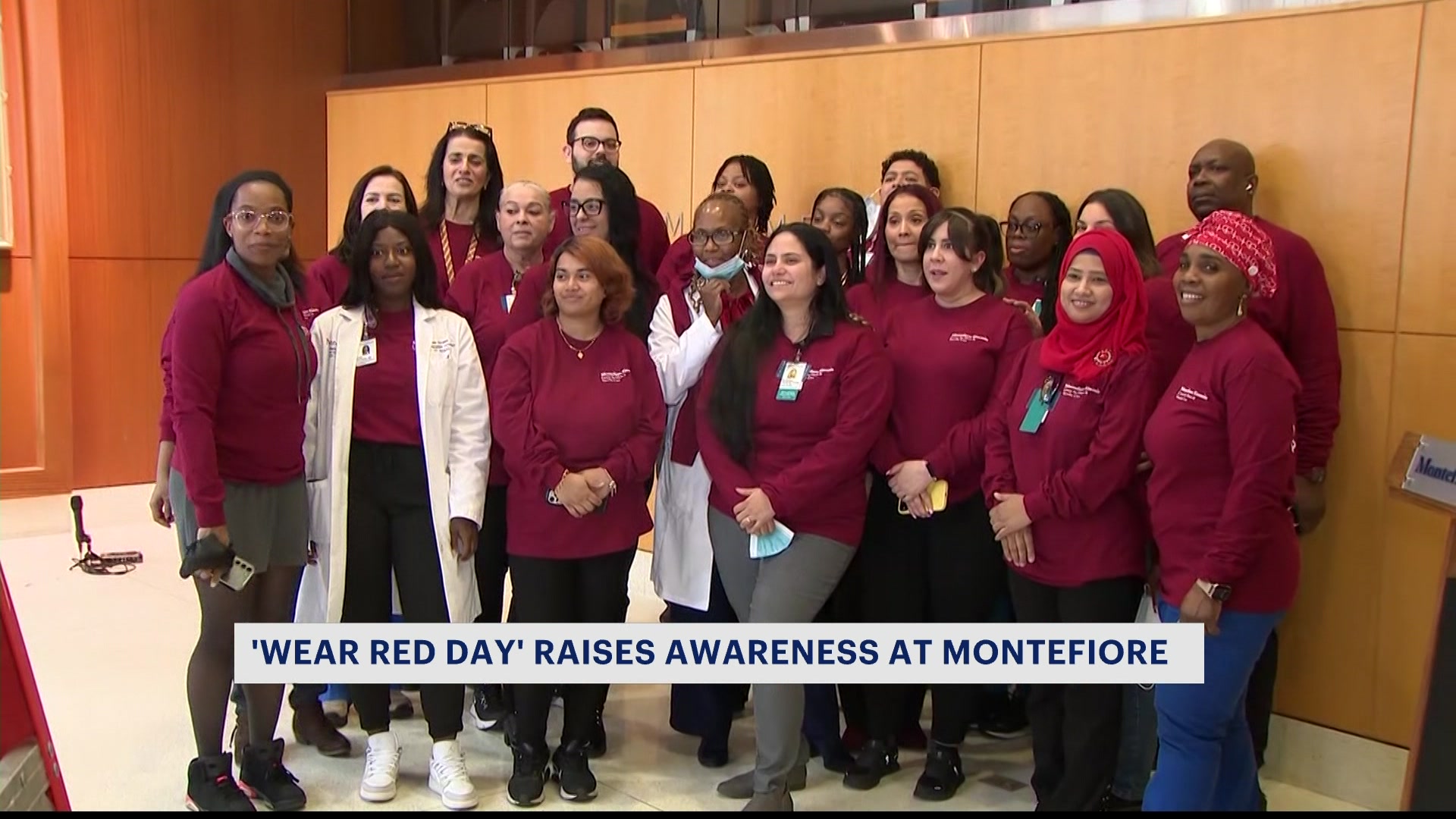 News 12 | Bronx | Montefiore Marks Wear Red Day Reminds Residents Of ...
