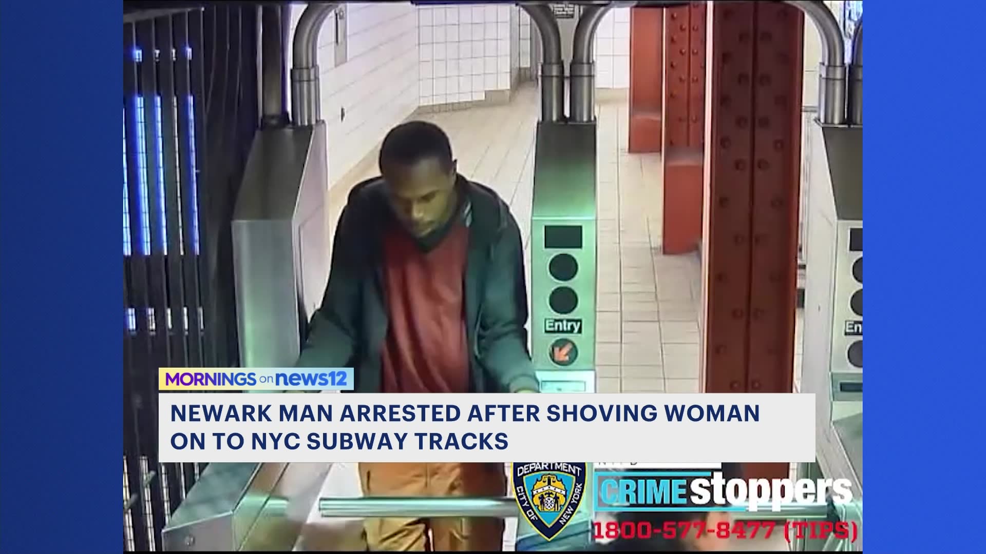 Newark police capture man accused of shoving woman into moving NYC ... Newark police capture man accused of shoving woman into moving NYC ...