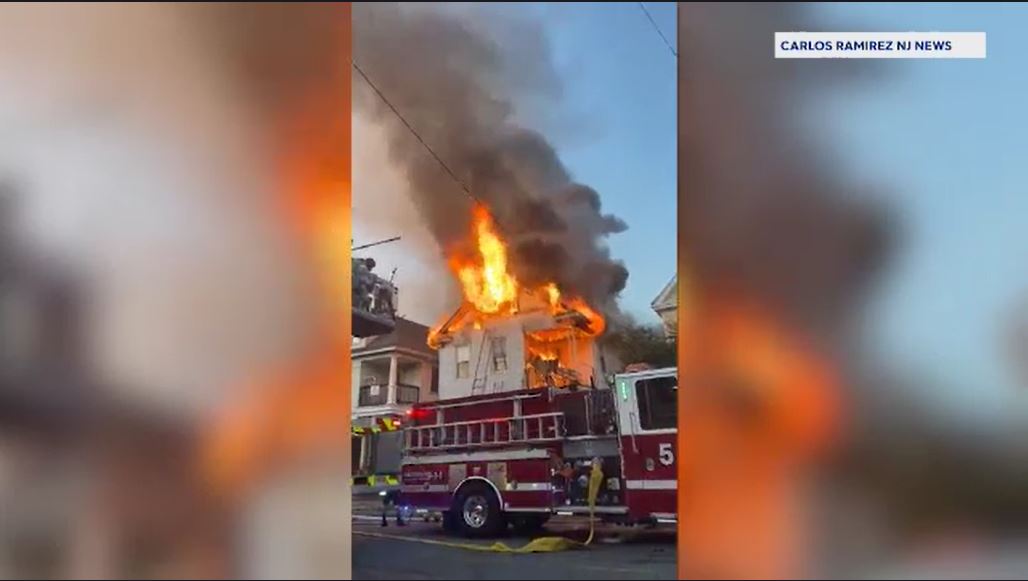 Witnesses: Crews fight large house fire in New Brunswick; at least 1 ...