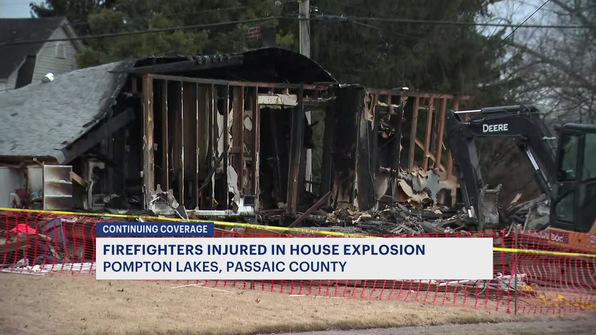 5 firefighters battling Pompton Lakes house fire hurt in blast