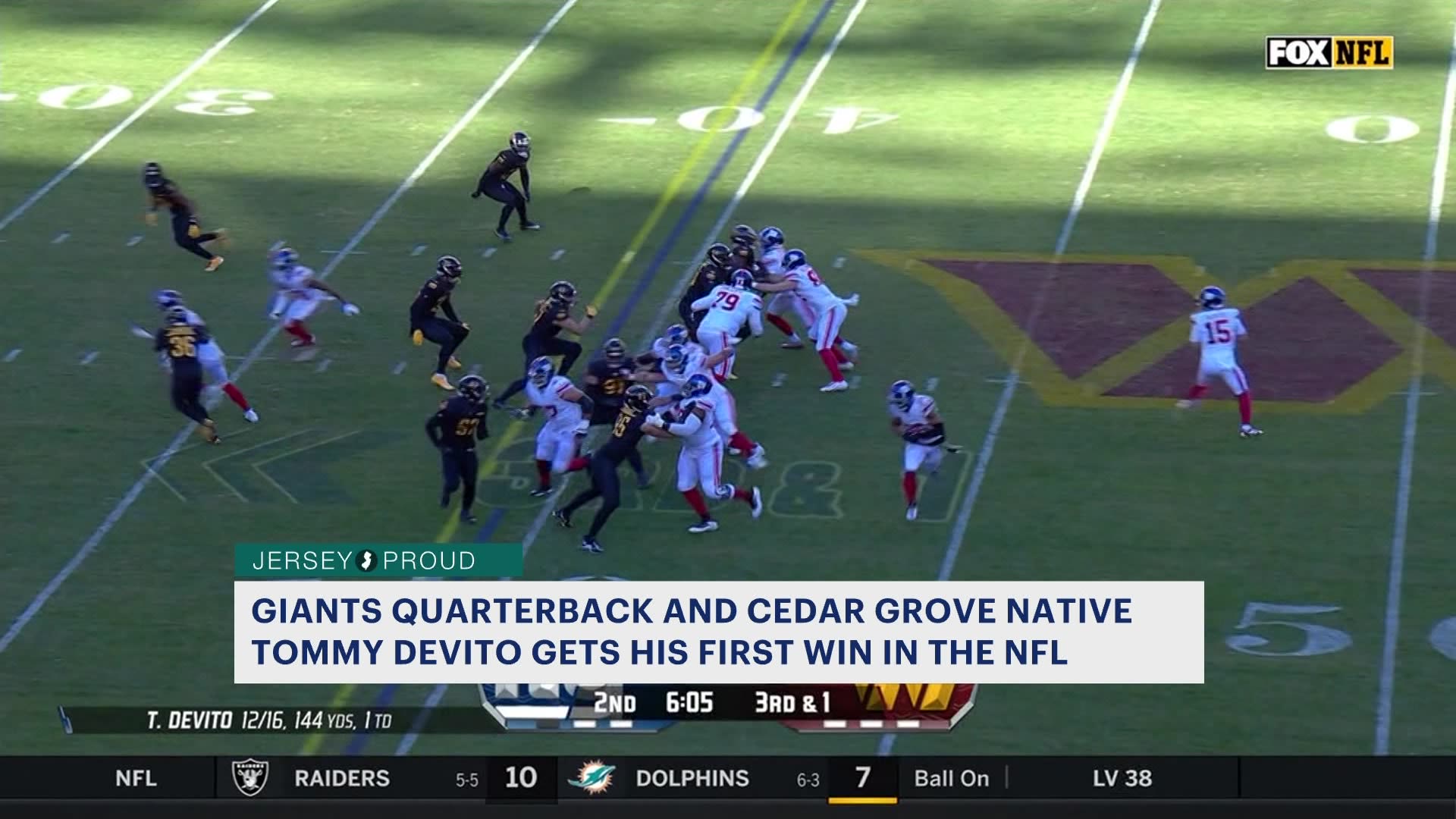Jersey Proud: Giants quarterback Tommy DeVito wins his first NFL game
