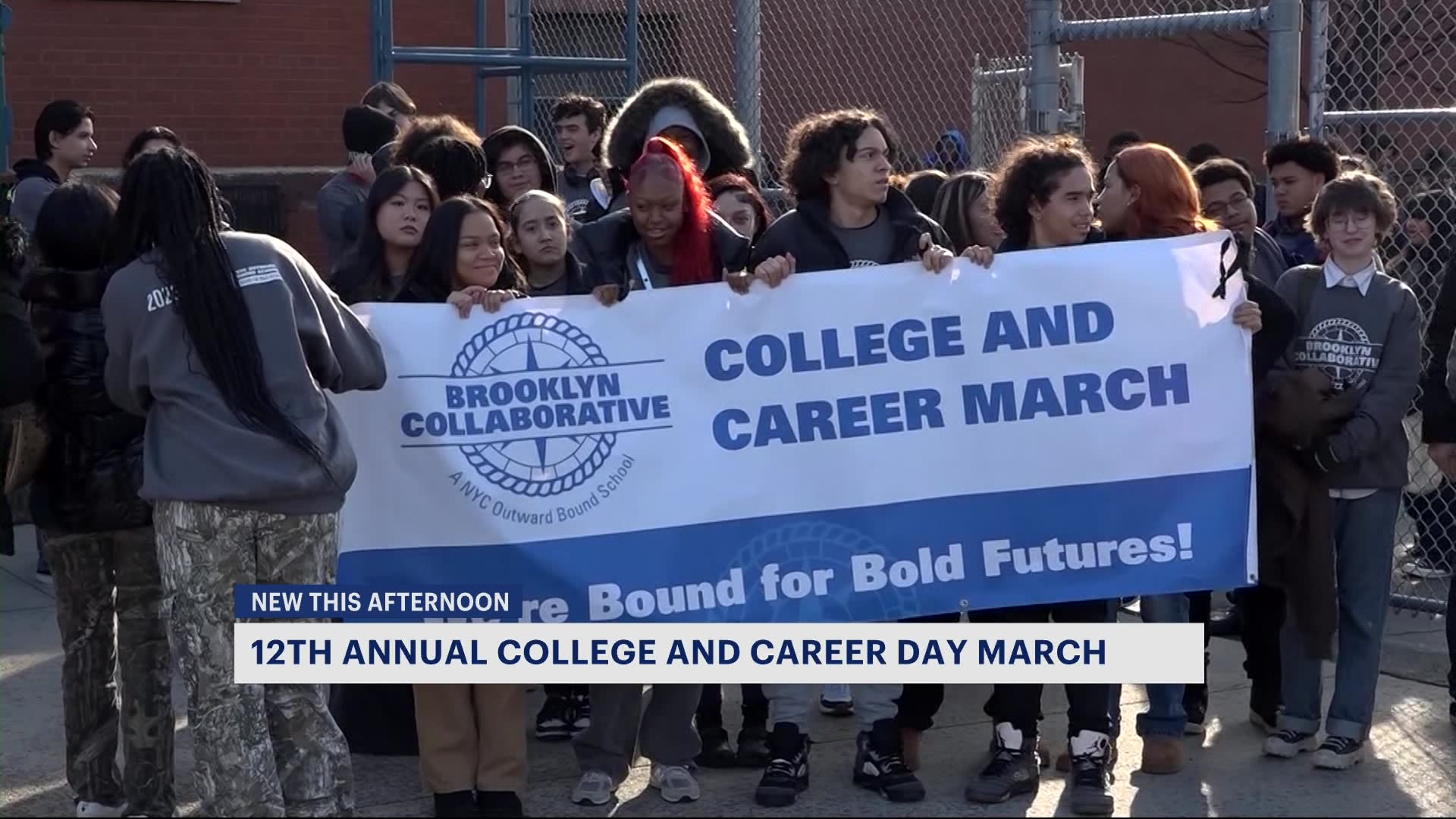 Students at Brooklyn Collaborative Studies march through neighborhood ...