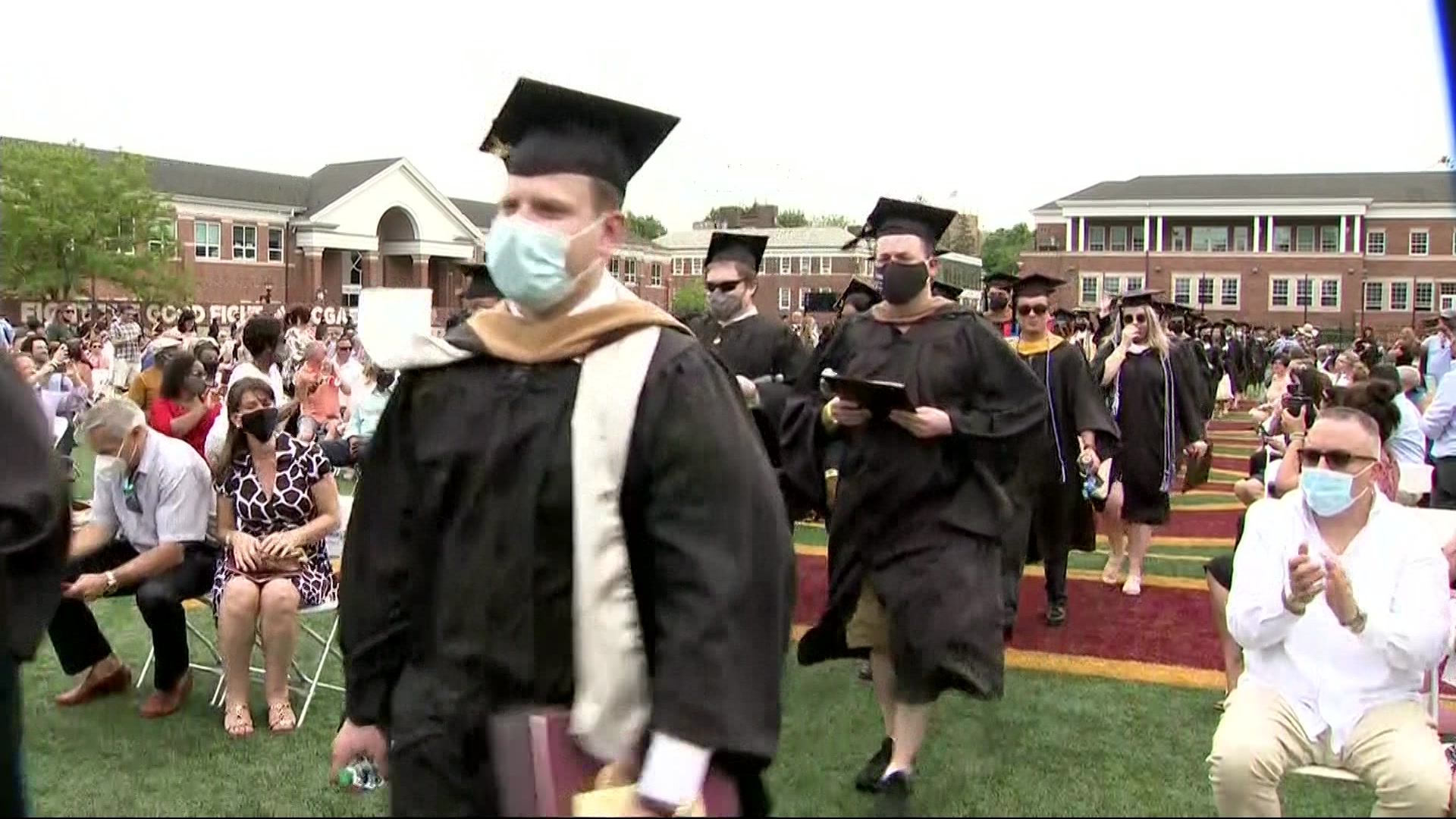 Caps off! Iona College holds graduation ceremony after difficult year