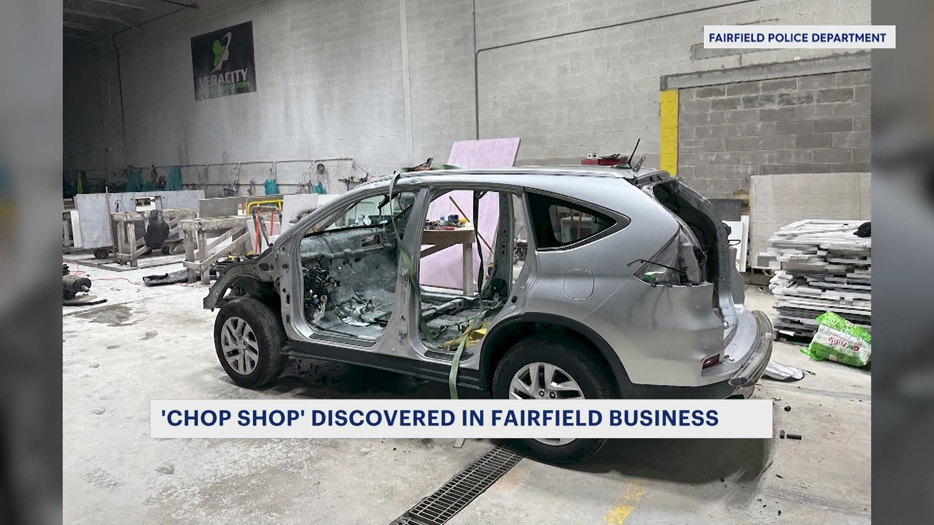 Police: Illegal ‘chop shop’ found inside Fairfield business