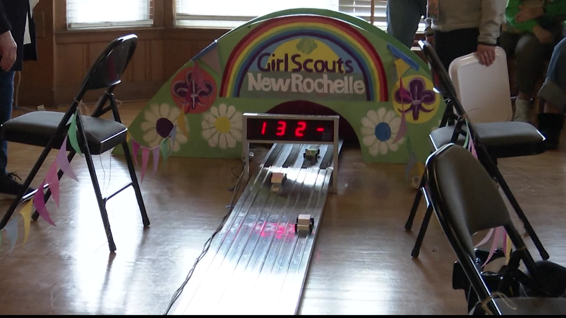 New Rochelle Girl Scouts celebrate National Girl Scout Week with derby race