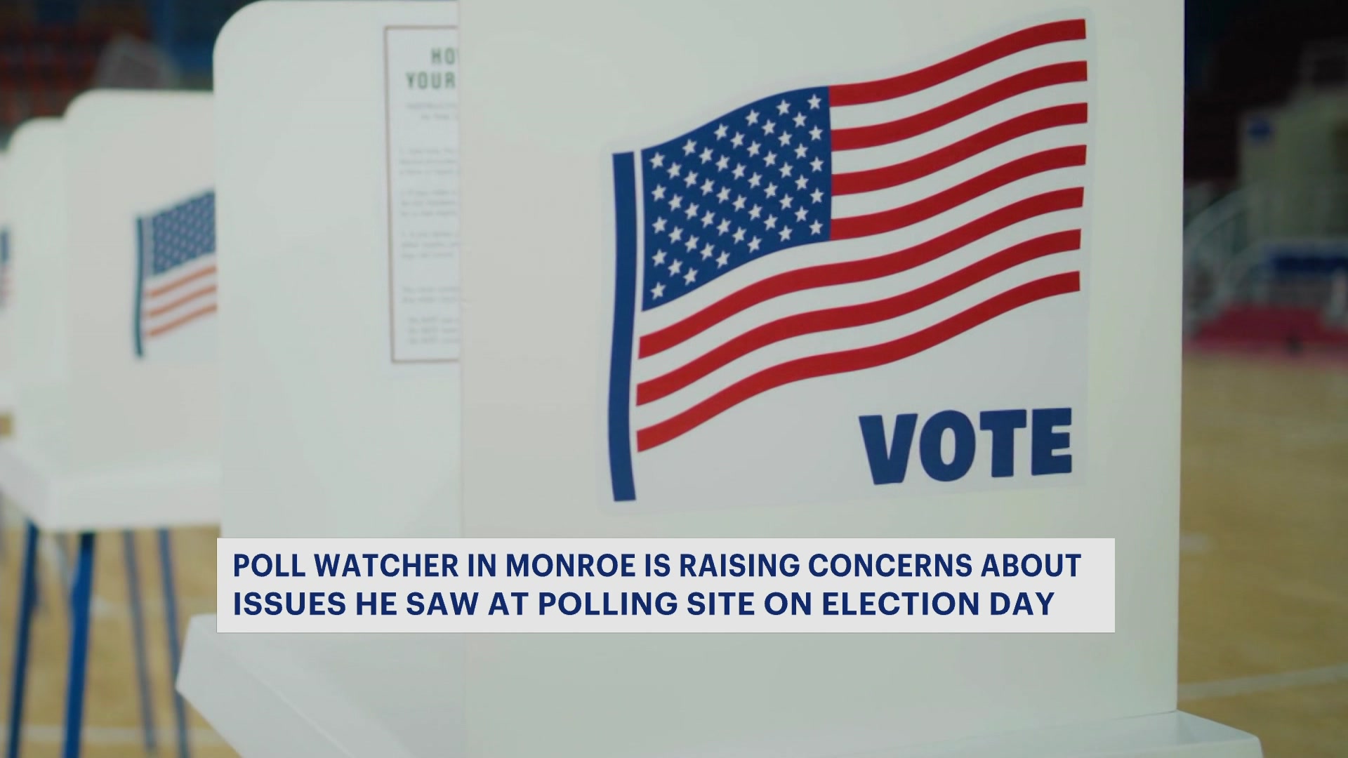 News 12 | Westchester | Monroe Poll Watcher Says Banquet Hall Site Was ...