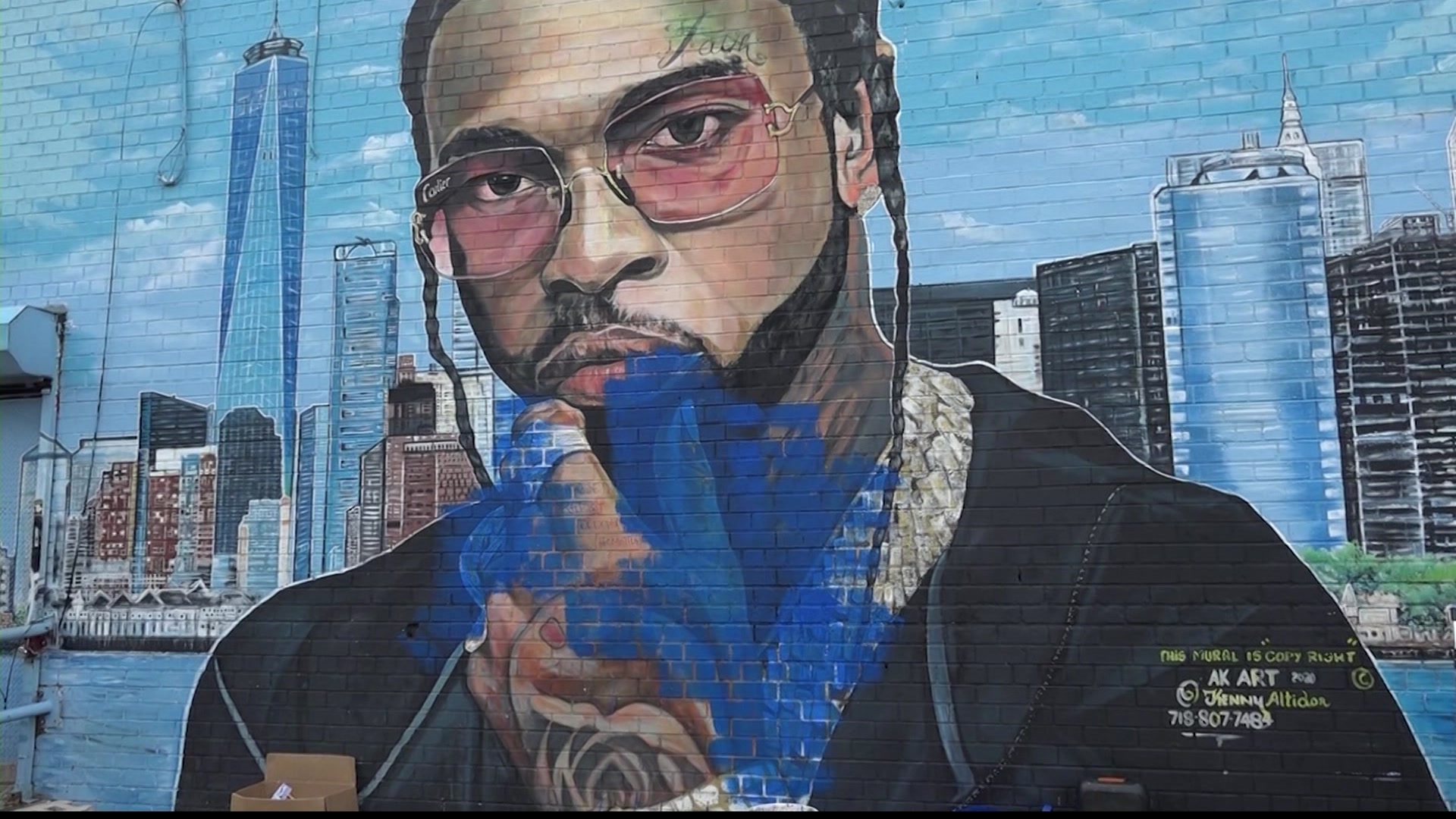 Mural dedicated to Pop Smoke vandalized in Canarsie