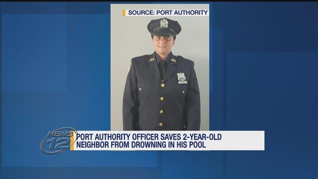 Port Authority officer hailed a hero for saving drowning Merrick boy