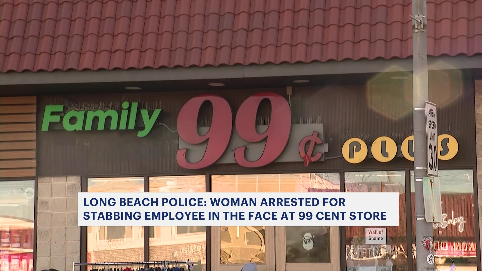 Police: Worker at Long Beach 99-cent store slashed in face by customer