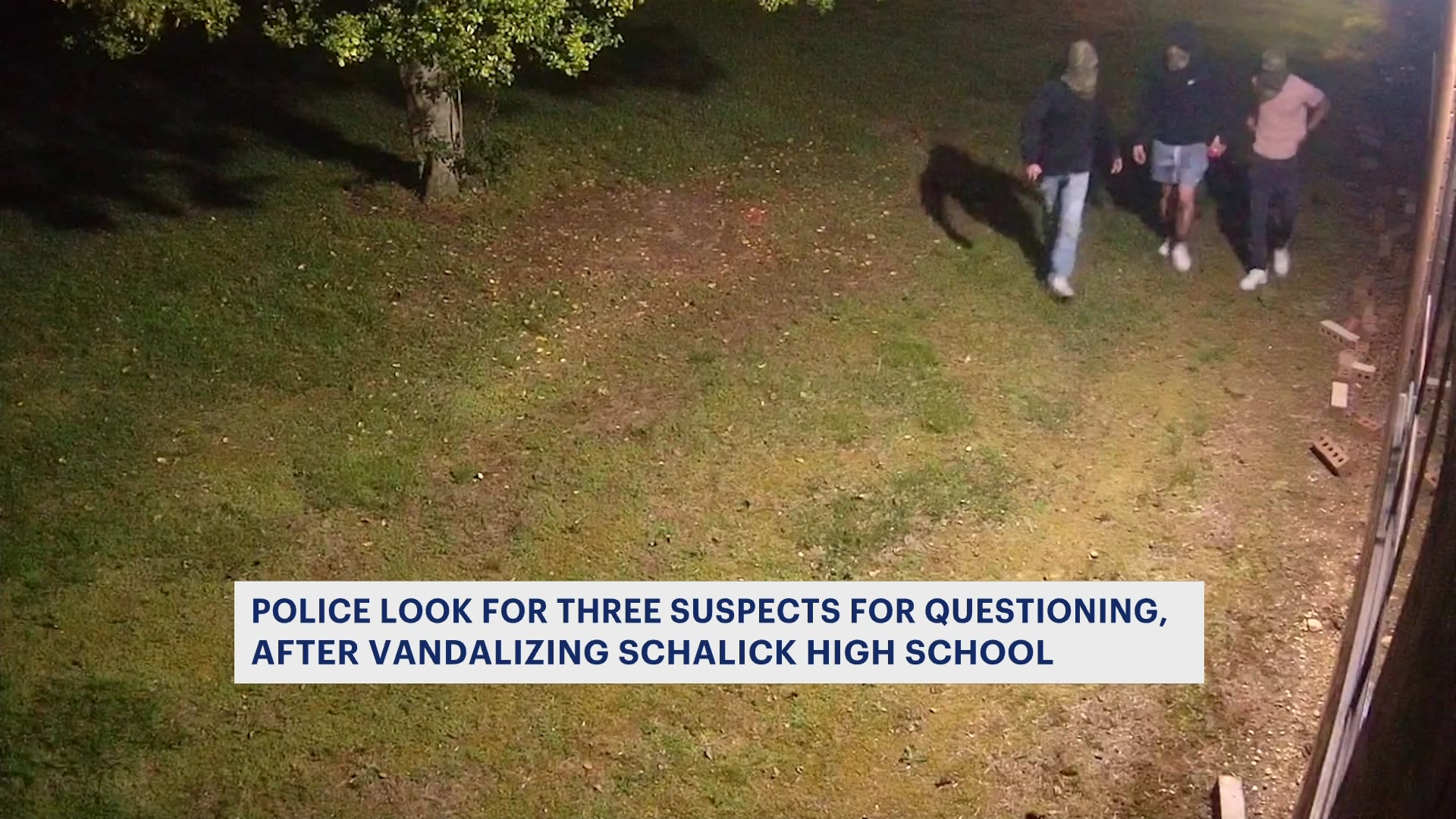 Police: Suspects wanted for vandalizing Schalick High School