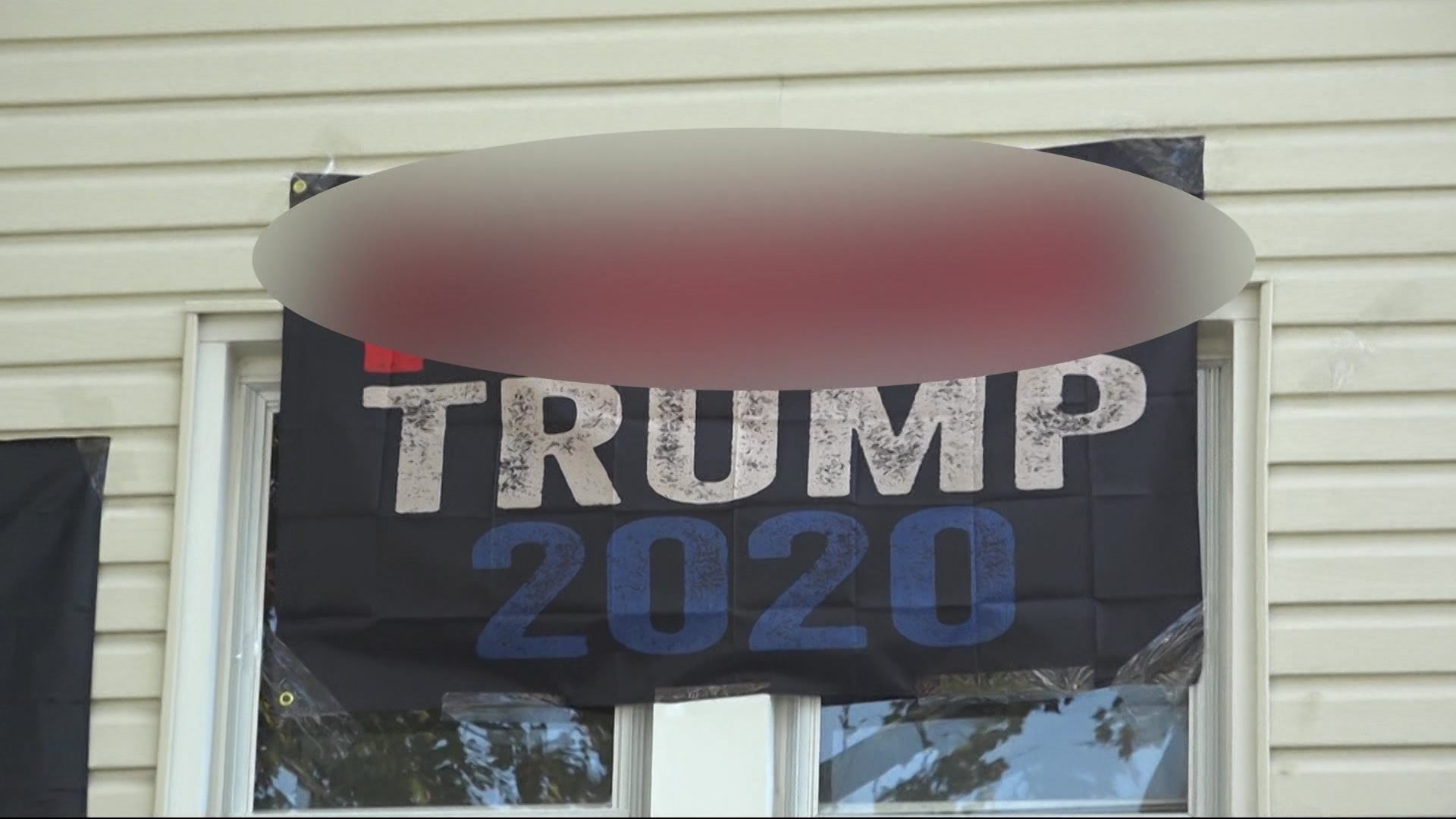 Homeowners negative Trump flag causes controversy in neighborhood