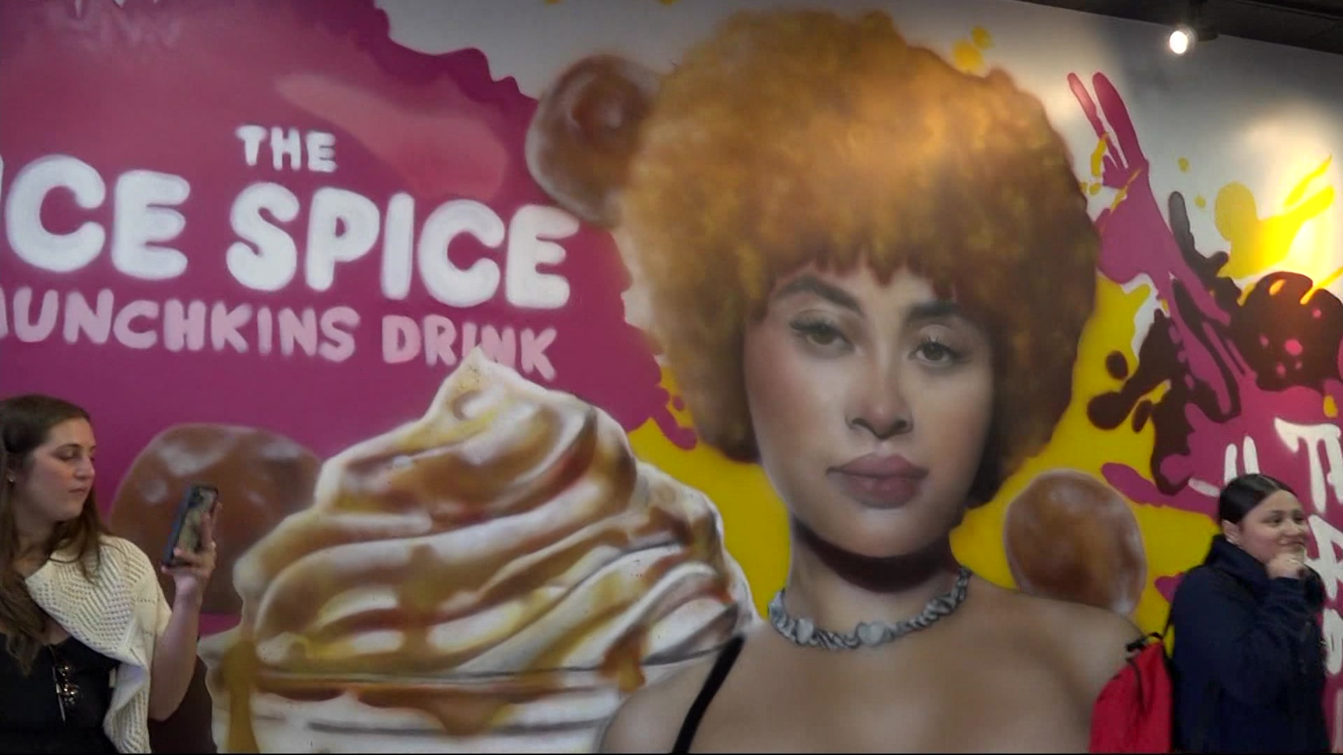 News 12 | The Bronx | Ice Spice mural unveiled at Dunkin'