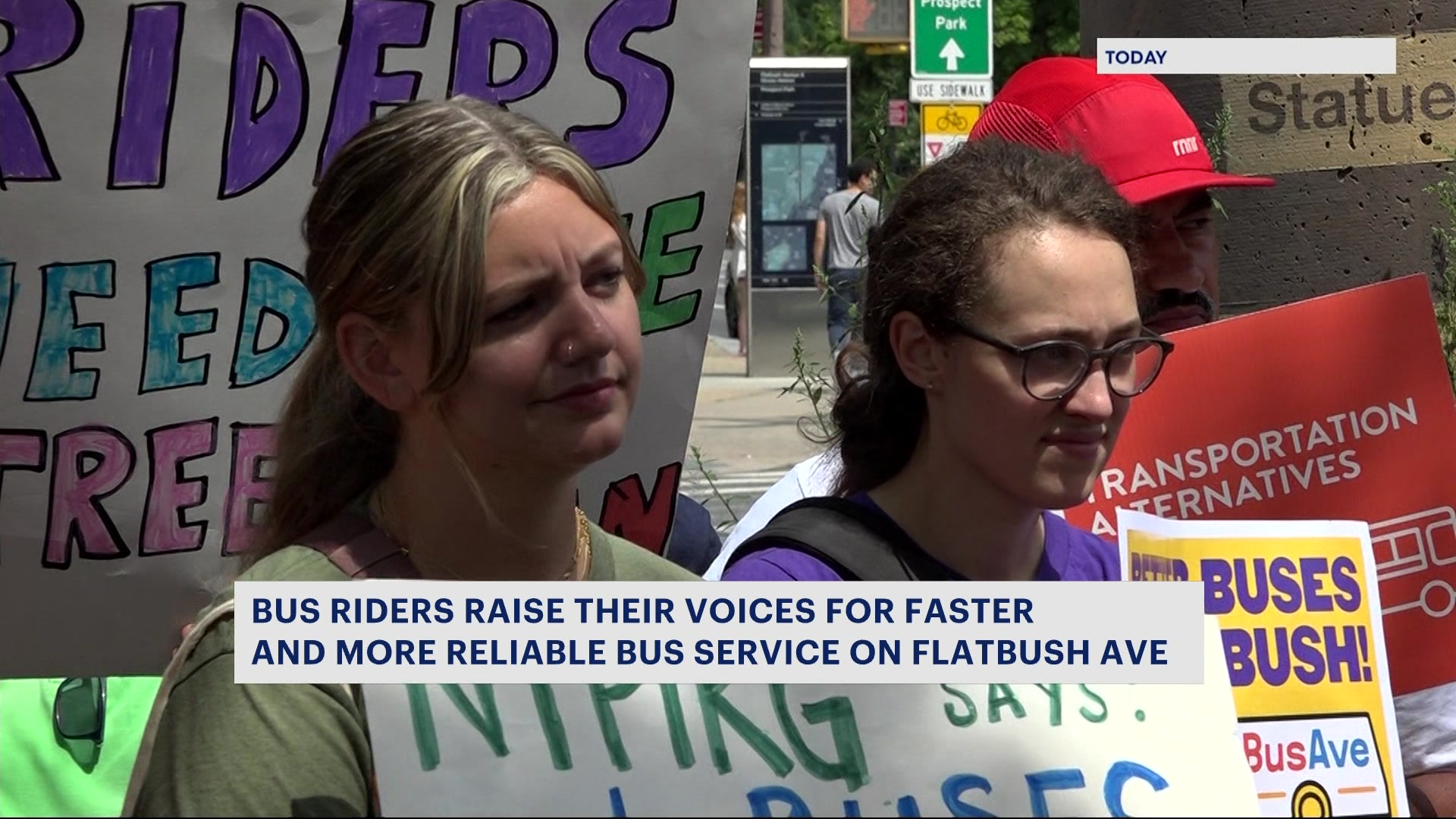 Rally held on Flatbush Avenue to demand better bus service along B41 route
