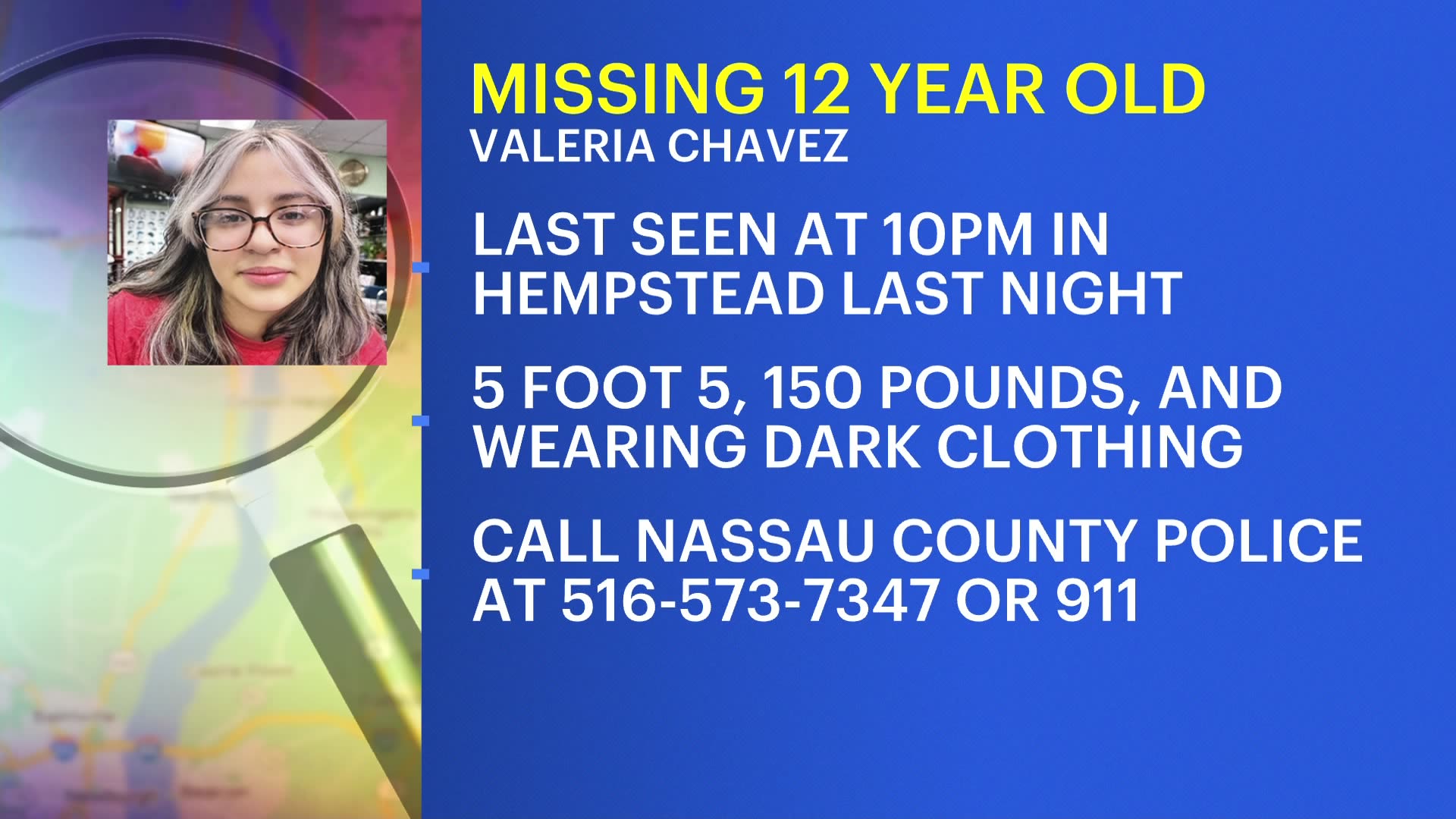 Nassau police: 12-year-old Hempstead girl reported missing