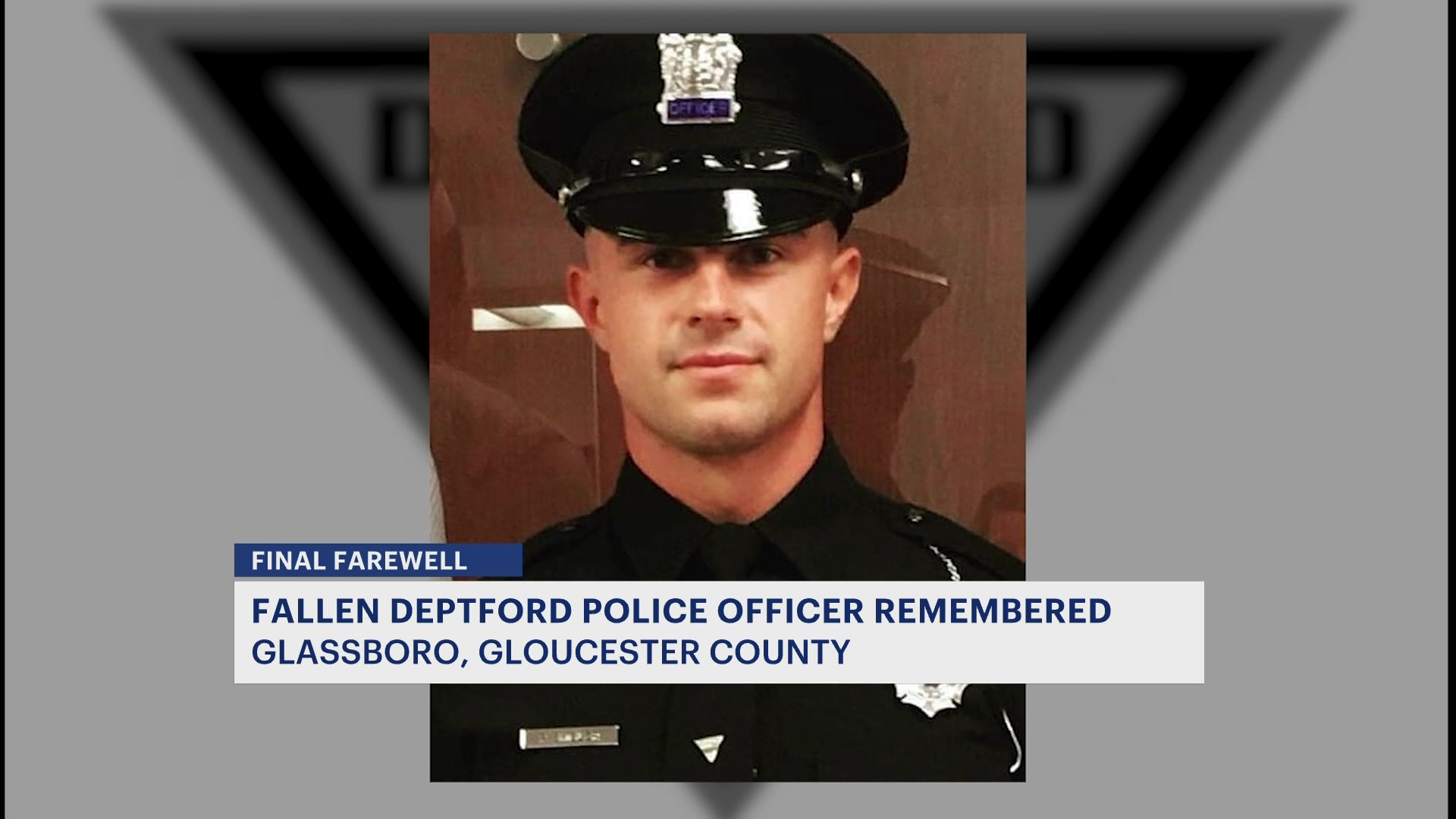 Fallen Deptford officer's patrol car memorialized outside of police ...