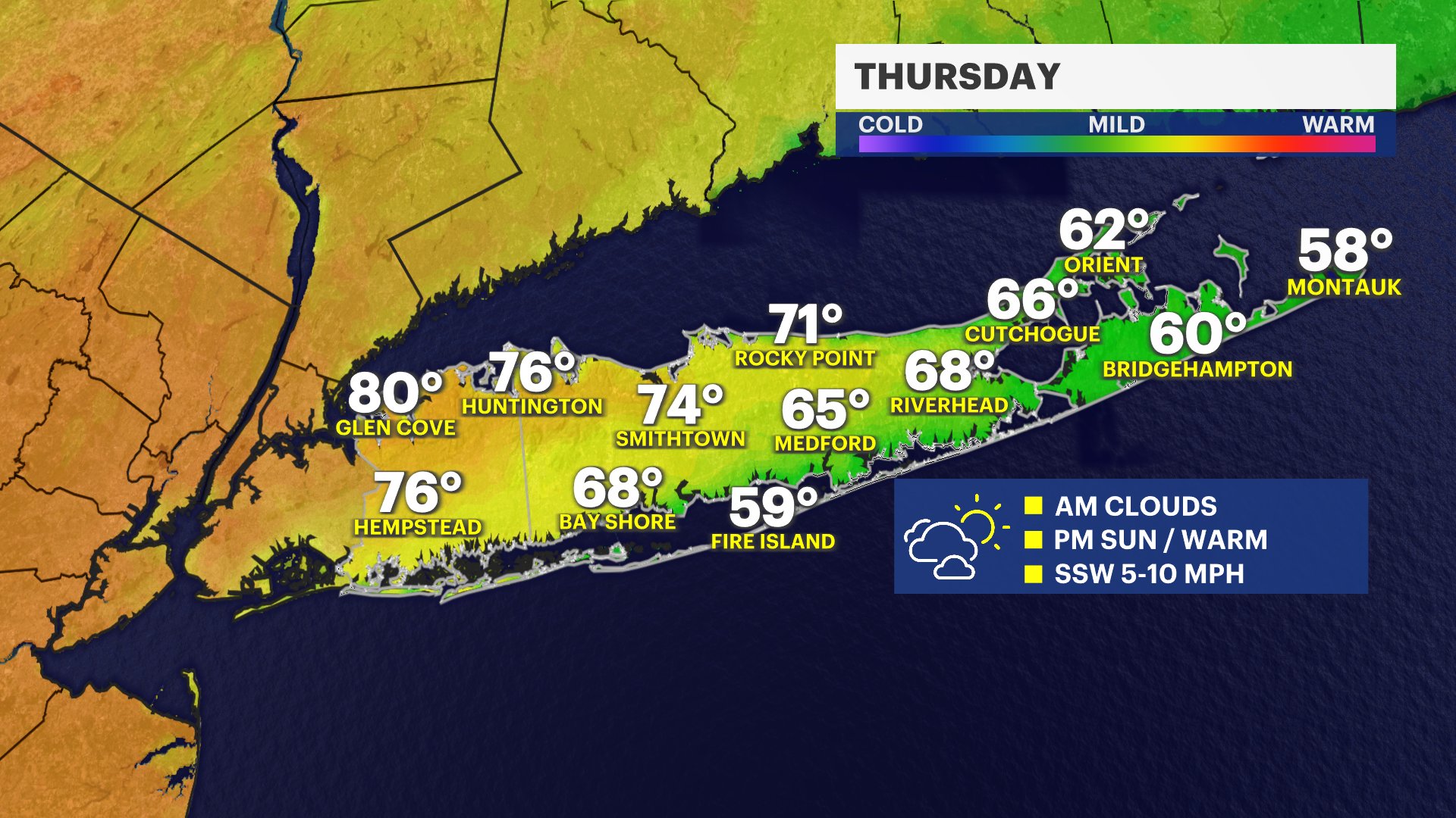 Sun and warm temps through end of workweek, rain possible this weekend