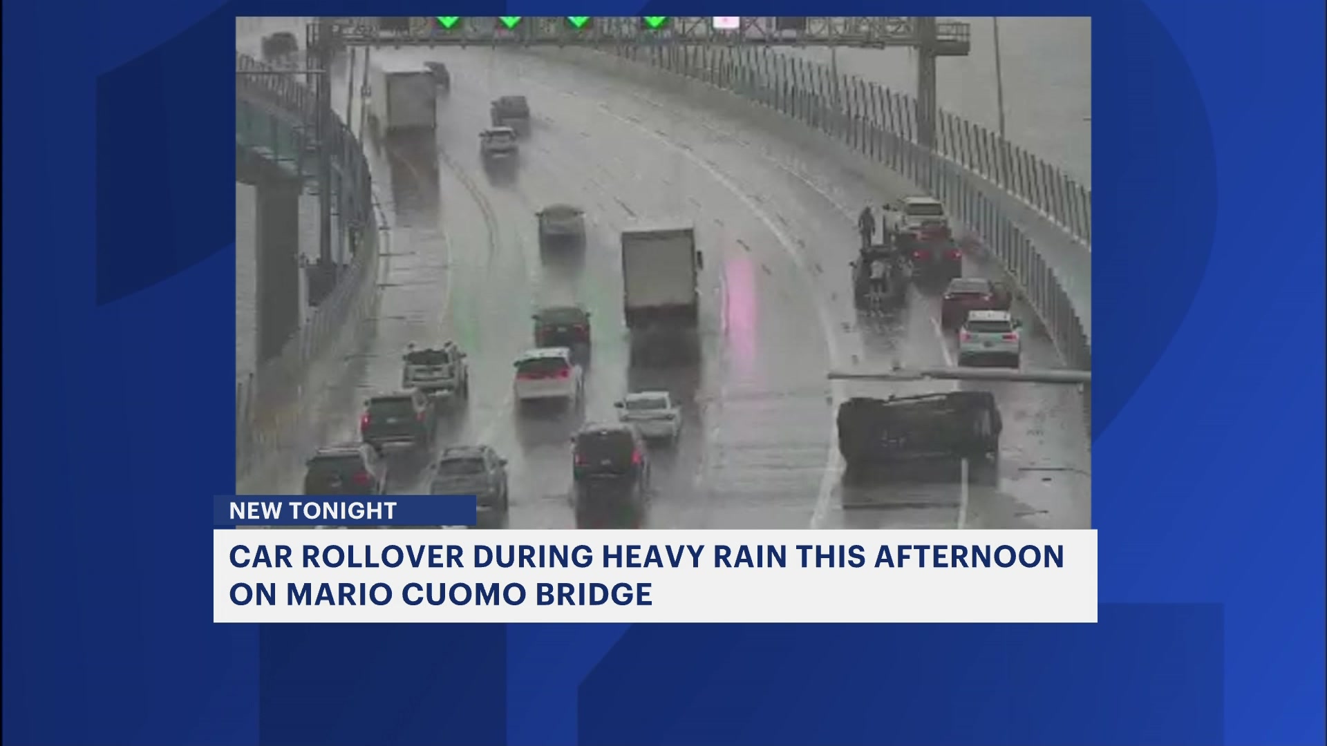 All lanes reopen on Mario Cuomo Bridge following vehicle rollover accident