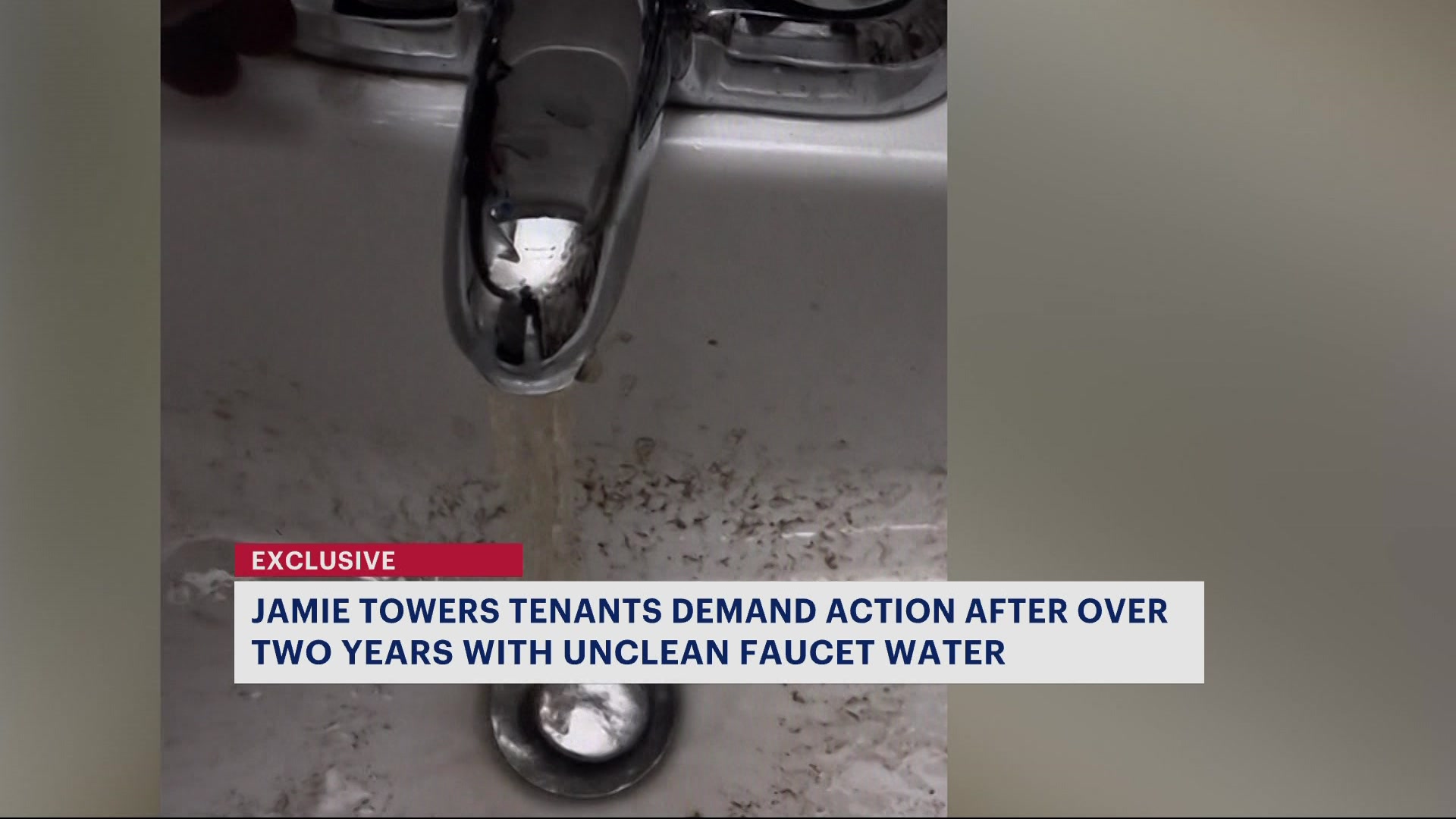Residents of Jamie Towers continue to live with undrinkable water
