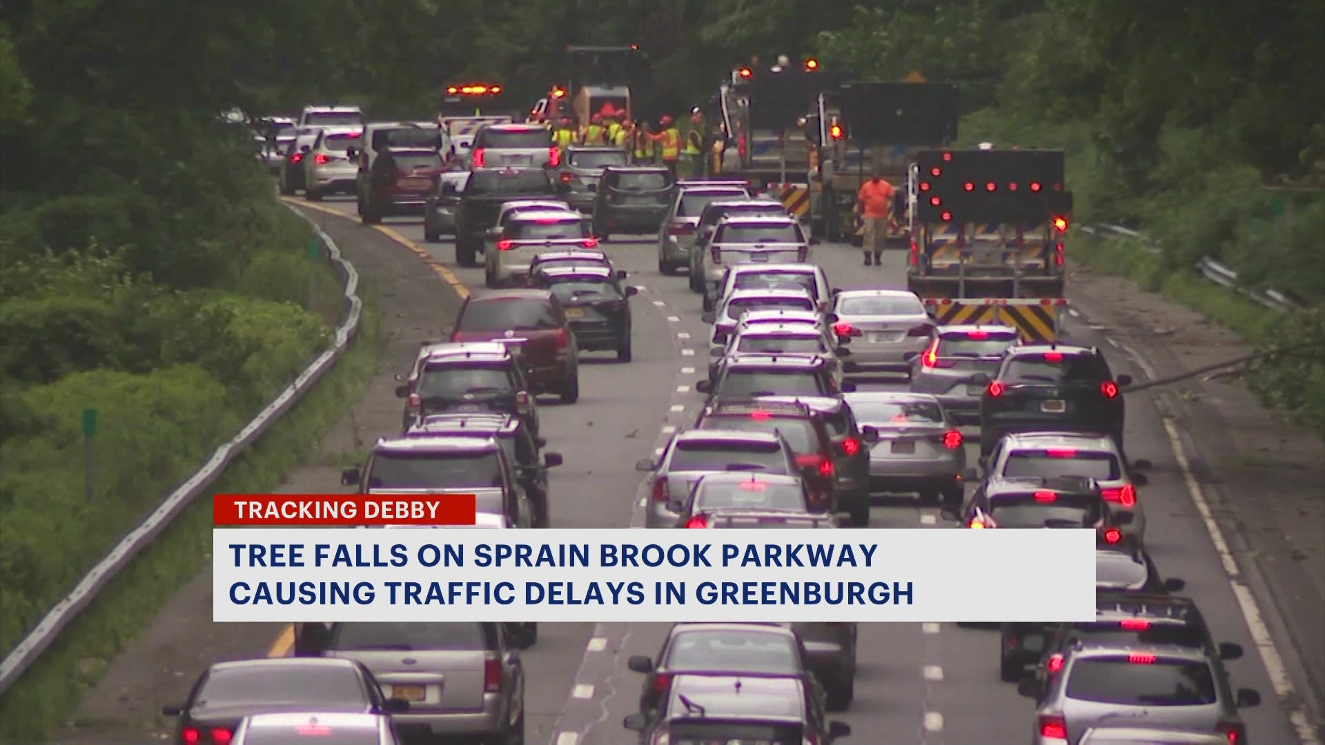Traffic moving on Sprain Brook Parkway following delays caused by ...