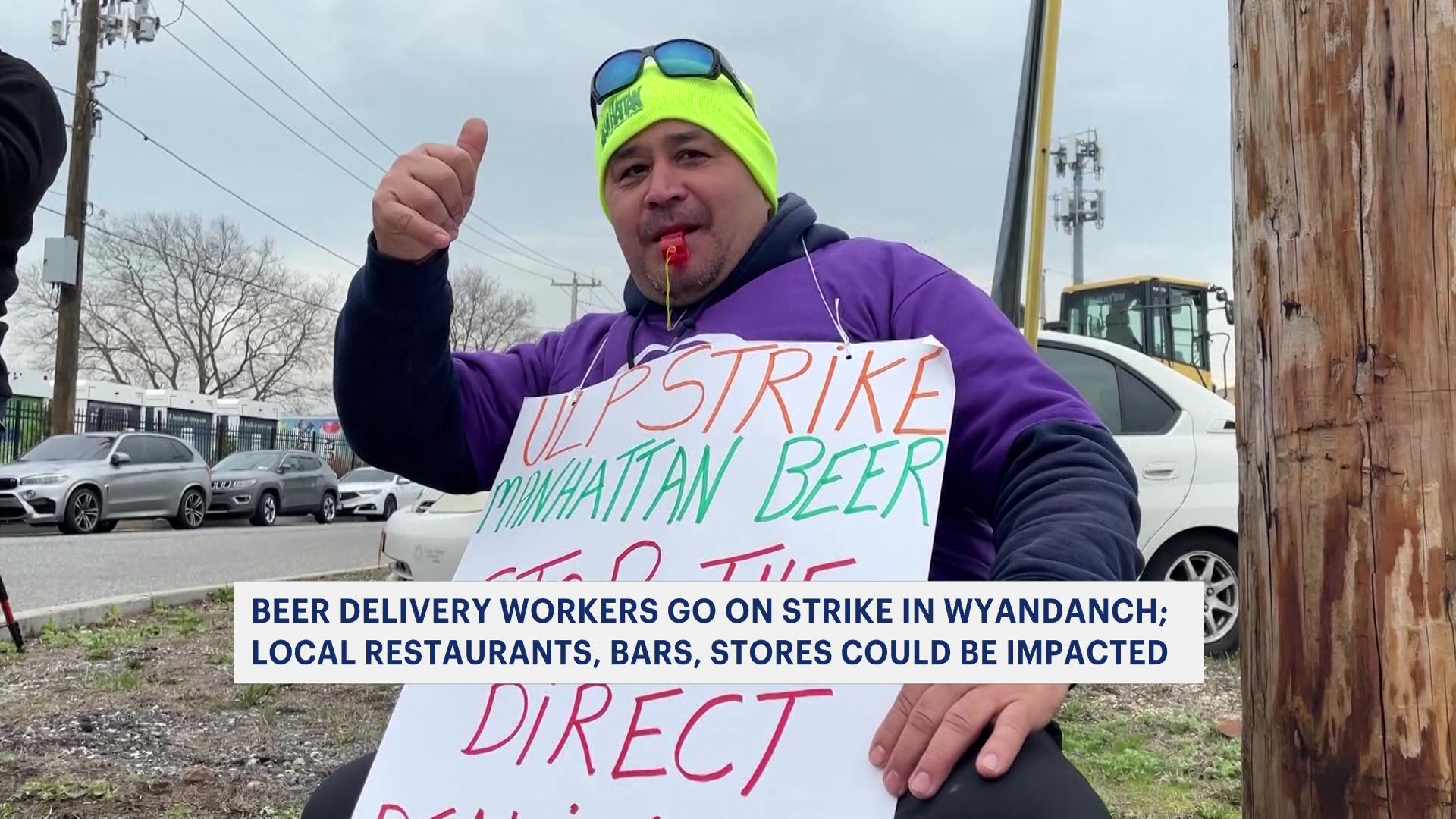 News 12 | New York | Beer delivery workers go on strike in Wyandanch ...