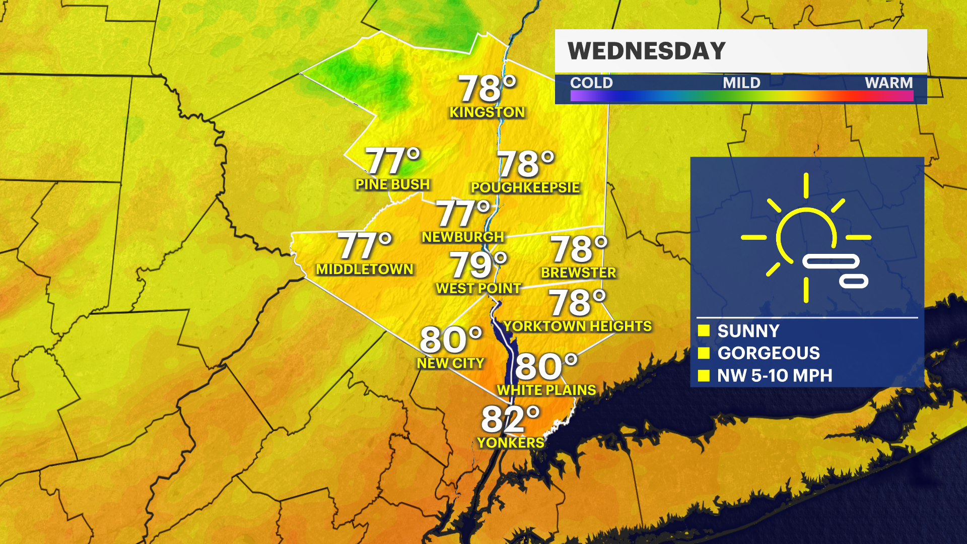 Great weather with sun and low humidity through Wednesday, showers ...