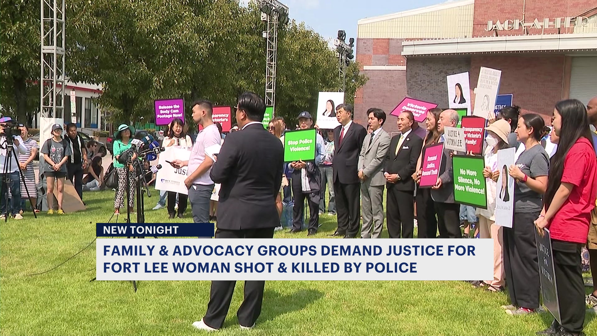 News 12 | Long Island | Group Rallies In Fort Lee To Demand Justice For ...